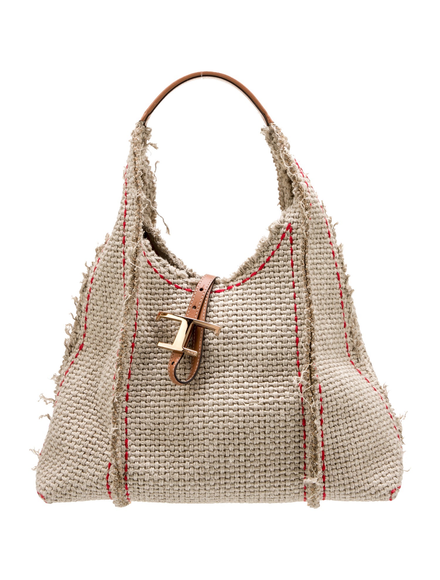 Tod's Raffia T Timeless Shoulder Bag - Neutrals Shoulder Bags, Handbags ...