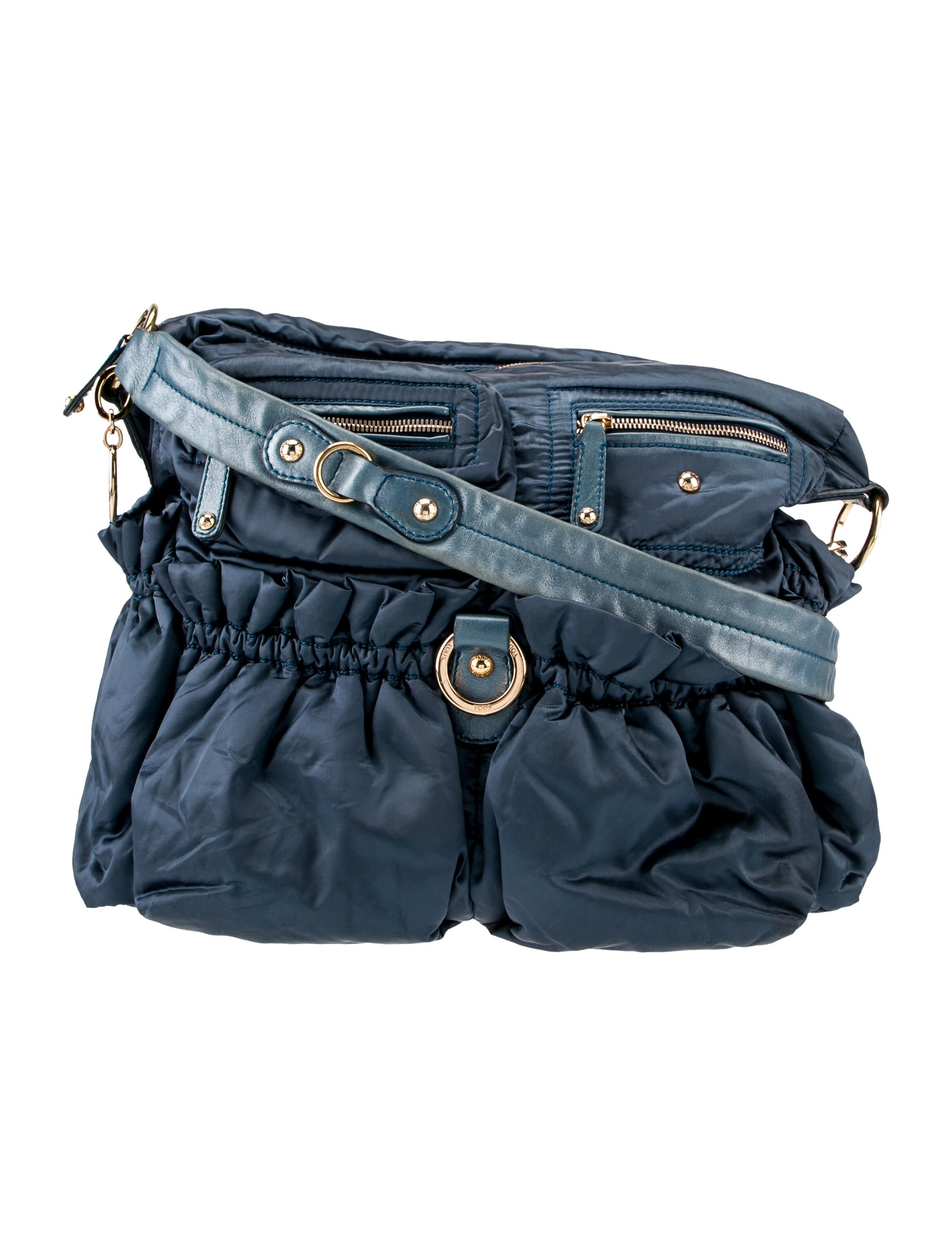Tod's Nylon Pleated Totes Bag - Blue Totes, Handbags - TOD144178 | The ...