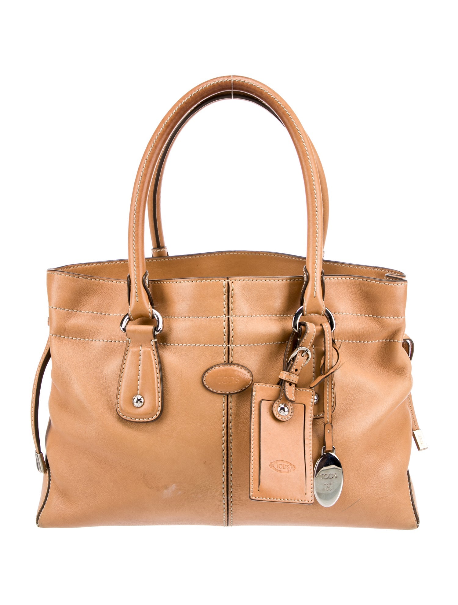 Tod's Leather Shoulder Bag - Neutrals Shoulder Bags, Handbags ...