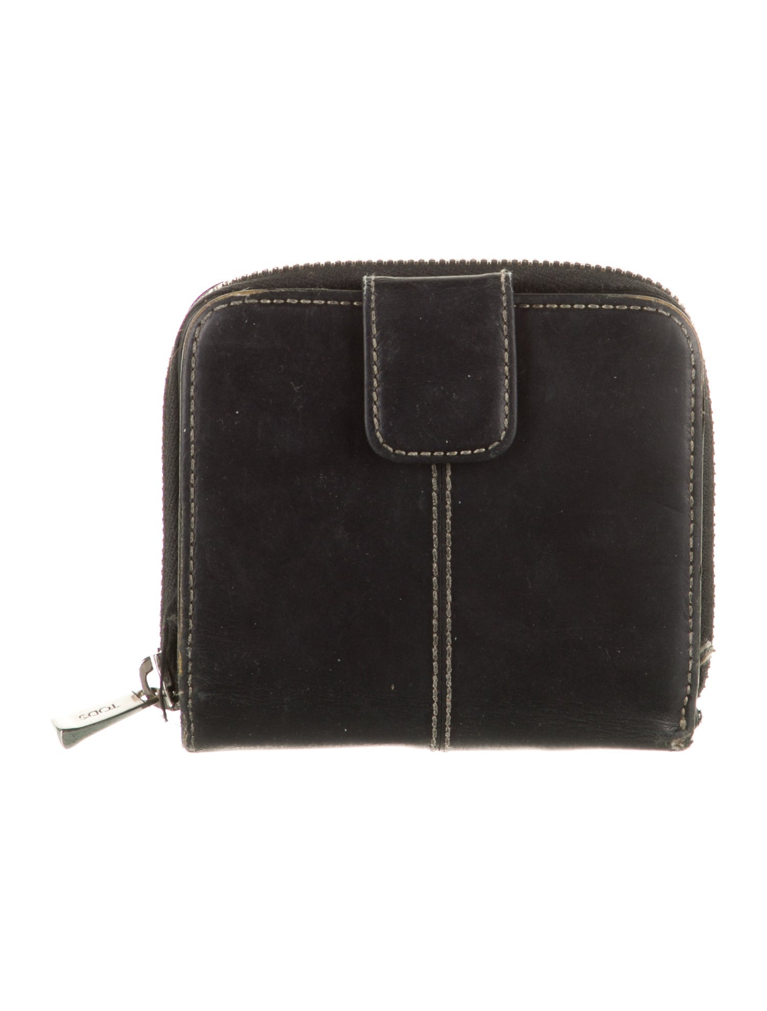 Tod's Leather Compact Wallet - Black Wallets, Accessories - TOD146467 ...