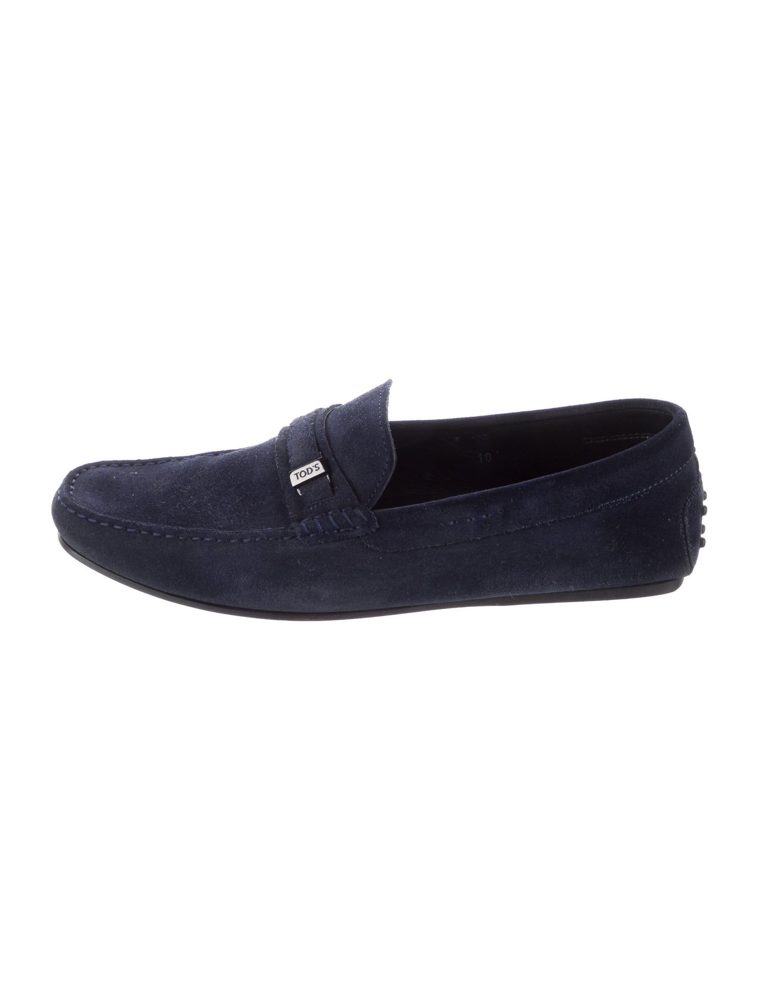 Tod's Suede Drivers - Blue Loafers, Shoes - TOD148053 | The RealReal