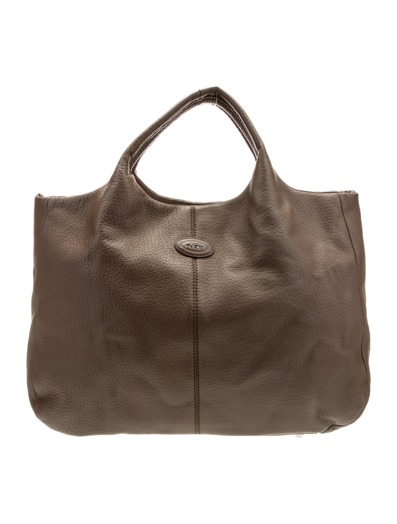 Tod's Leather Tote Bag - Brown Totes, Handbags - TOD151983 | The RealReal