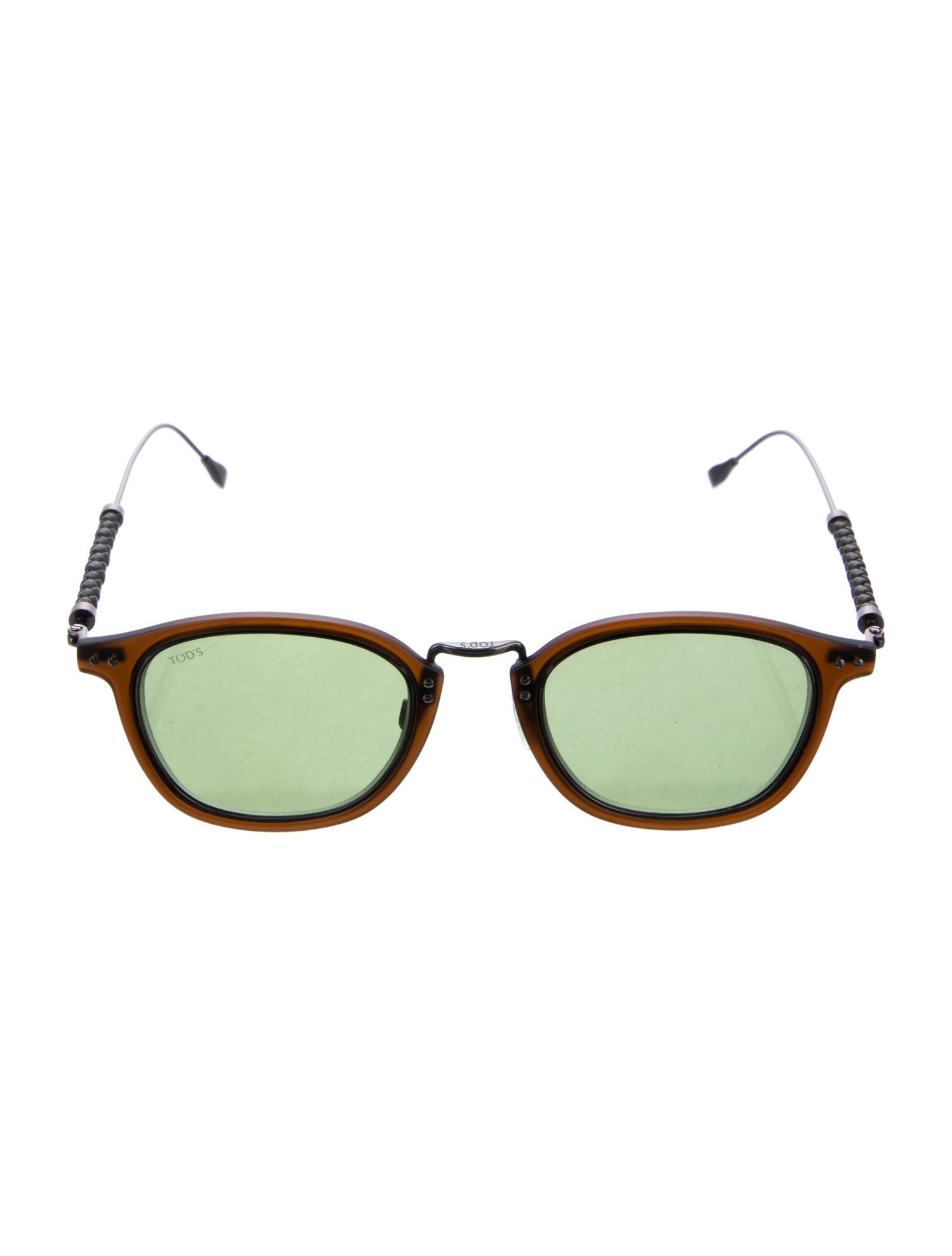 Tods Round Tinted Sunglasses Brown Sunglasses Accessories Tod154882 The Realreal