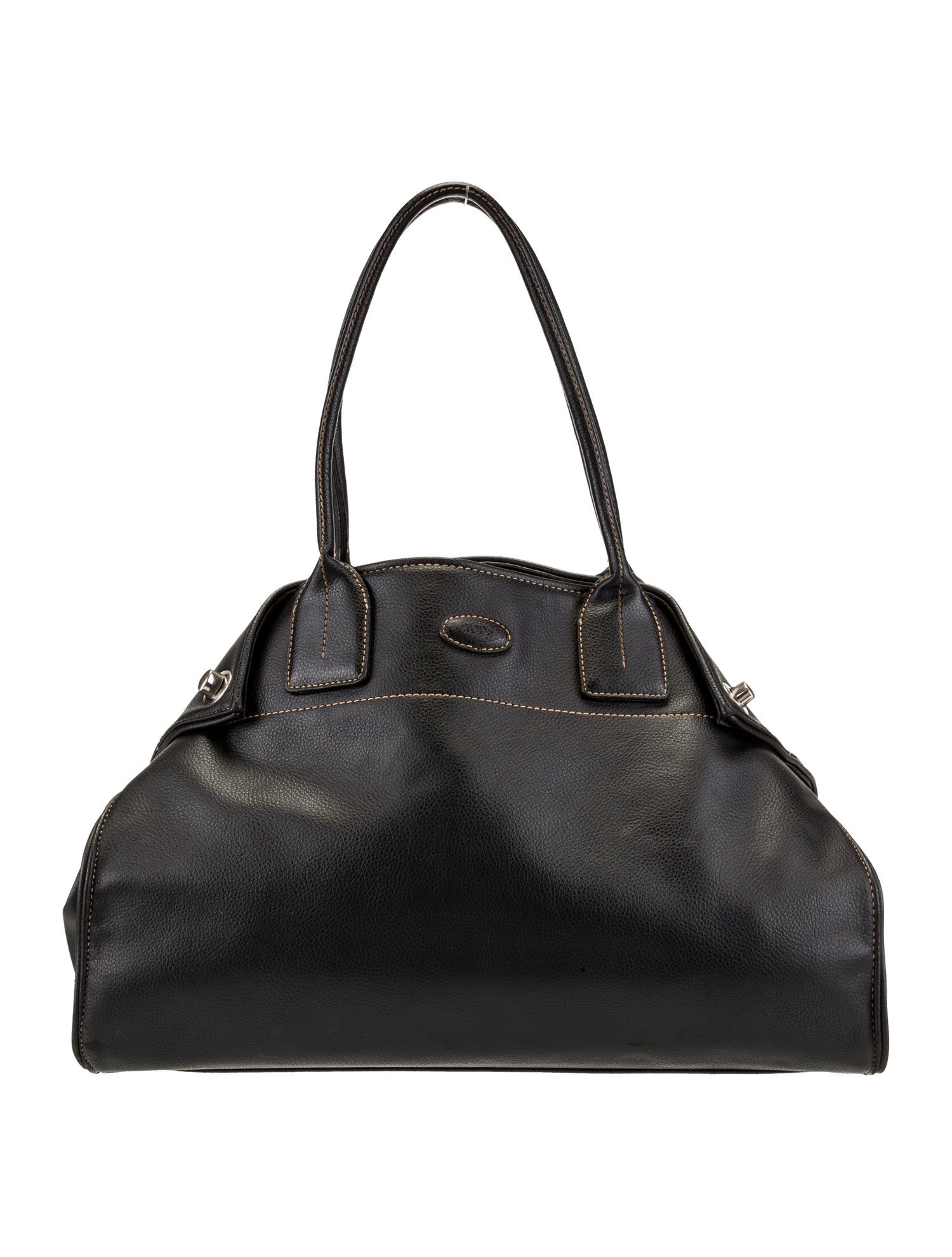 Tod's Leather Shoulder Bag - Black Shoulder Bags, Handbags - TOD160939 ...