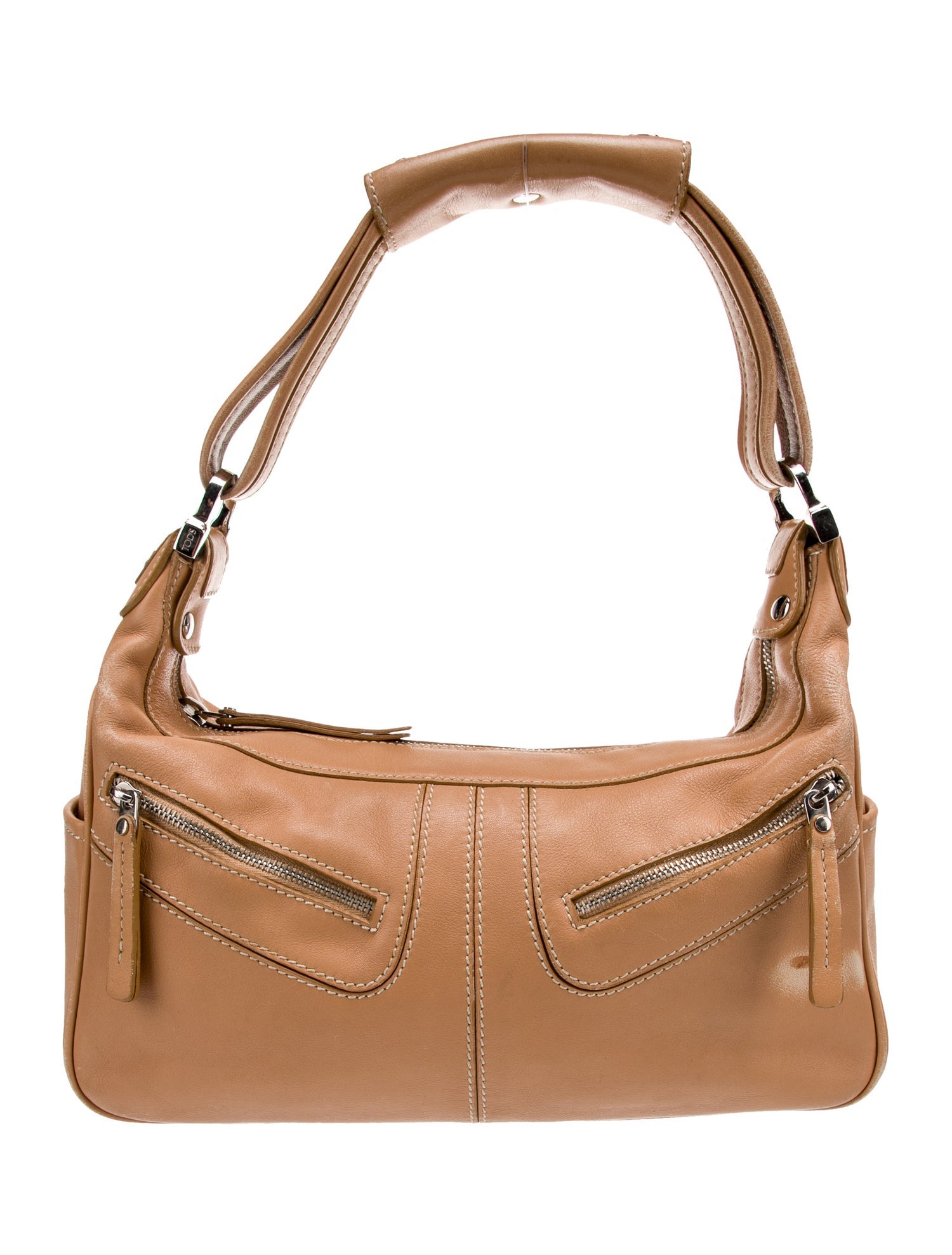Tod's Leather Shoulder Bag - Neutrals Shoulder Bags, Handbags ...