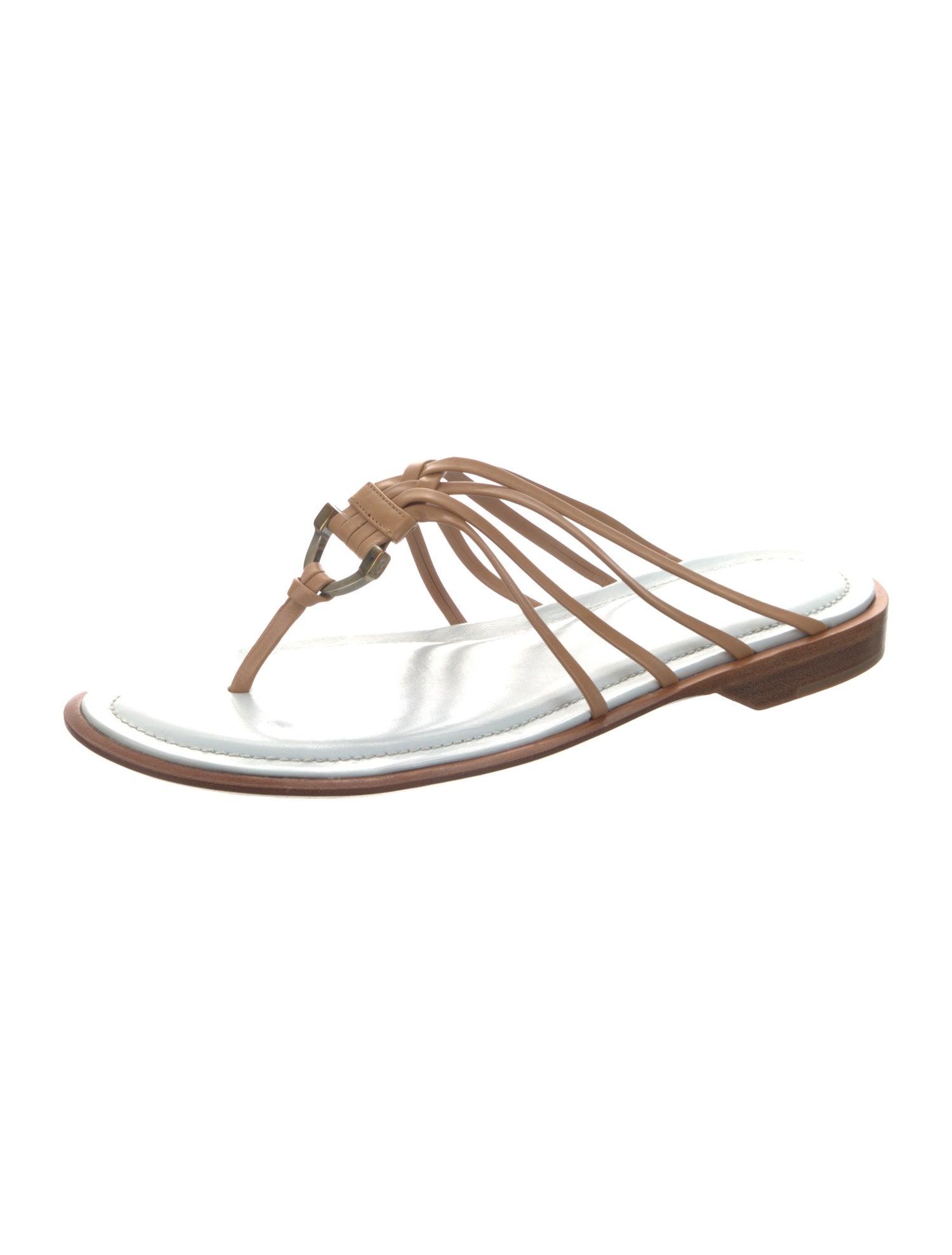 Jil Sander Leather Slides - Pink Sandals, Shoes - JIL122177 | The RealReal