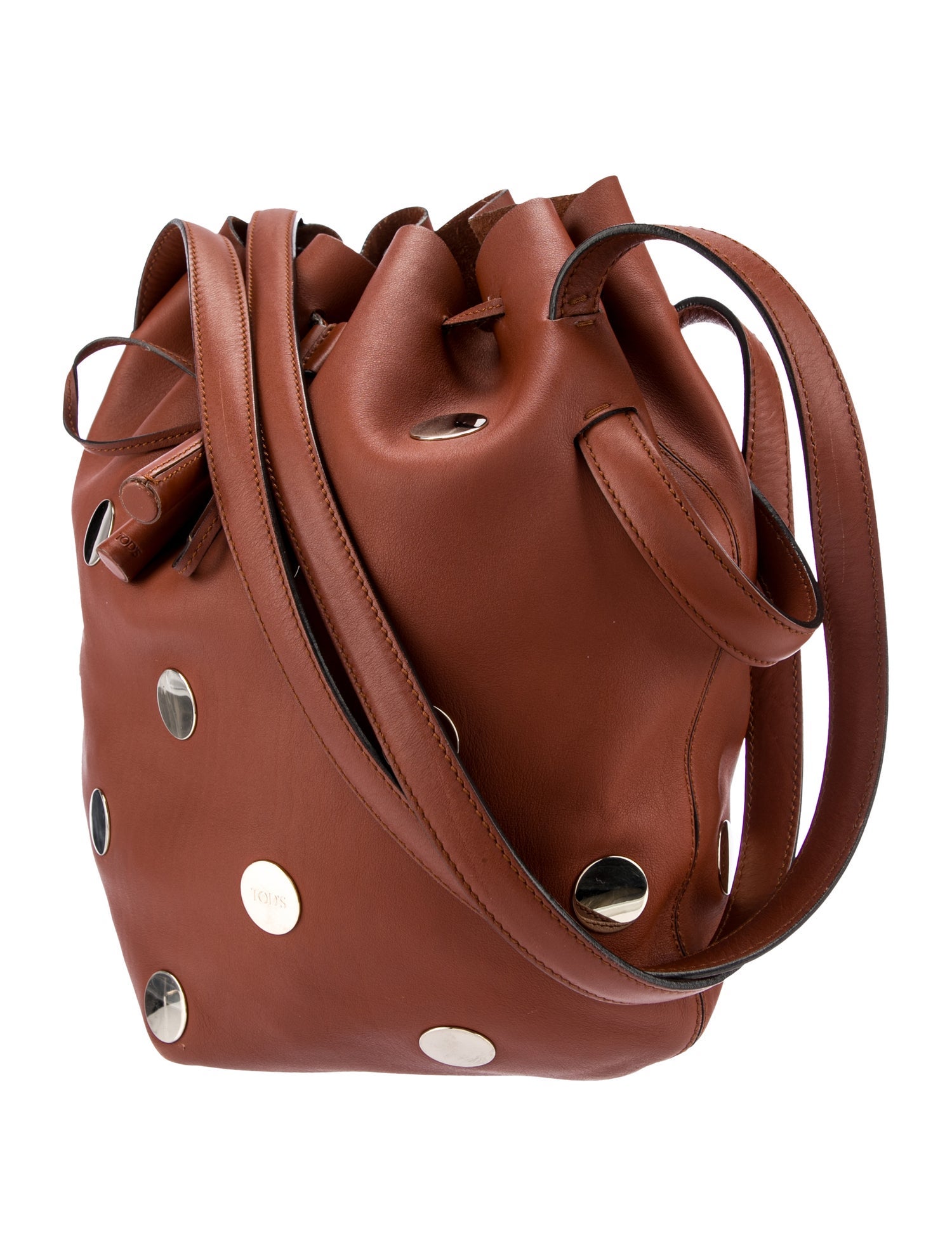 Max Mara Leather Large Bucket Bag - Brown Bucket Bags, Handbags ...