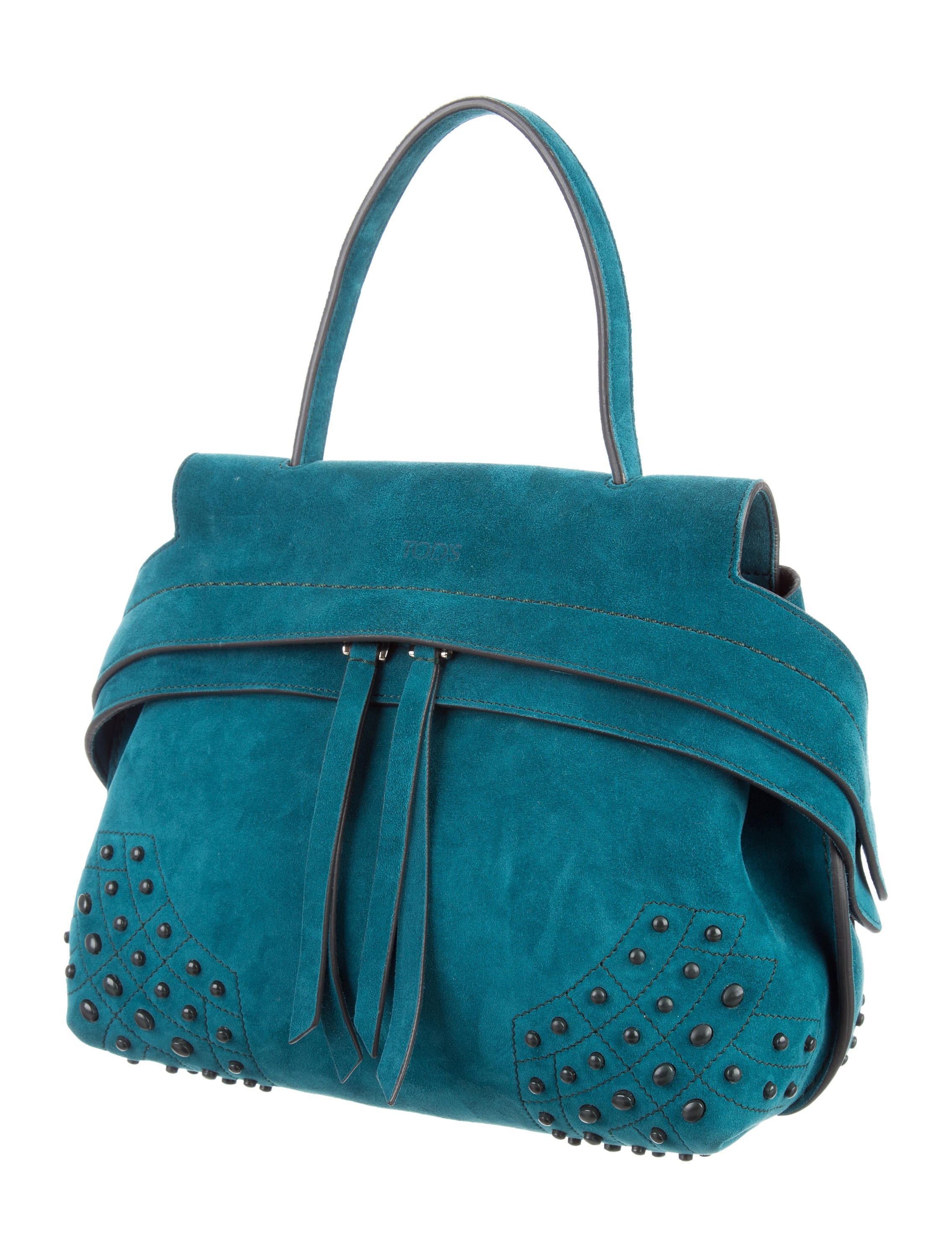 Tod's Small Suede Wave Bag - Handbags - TOD41558 | The RealReal