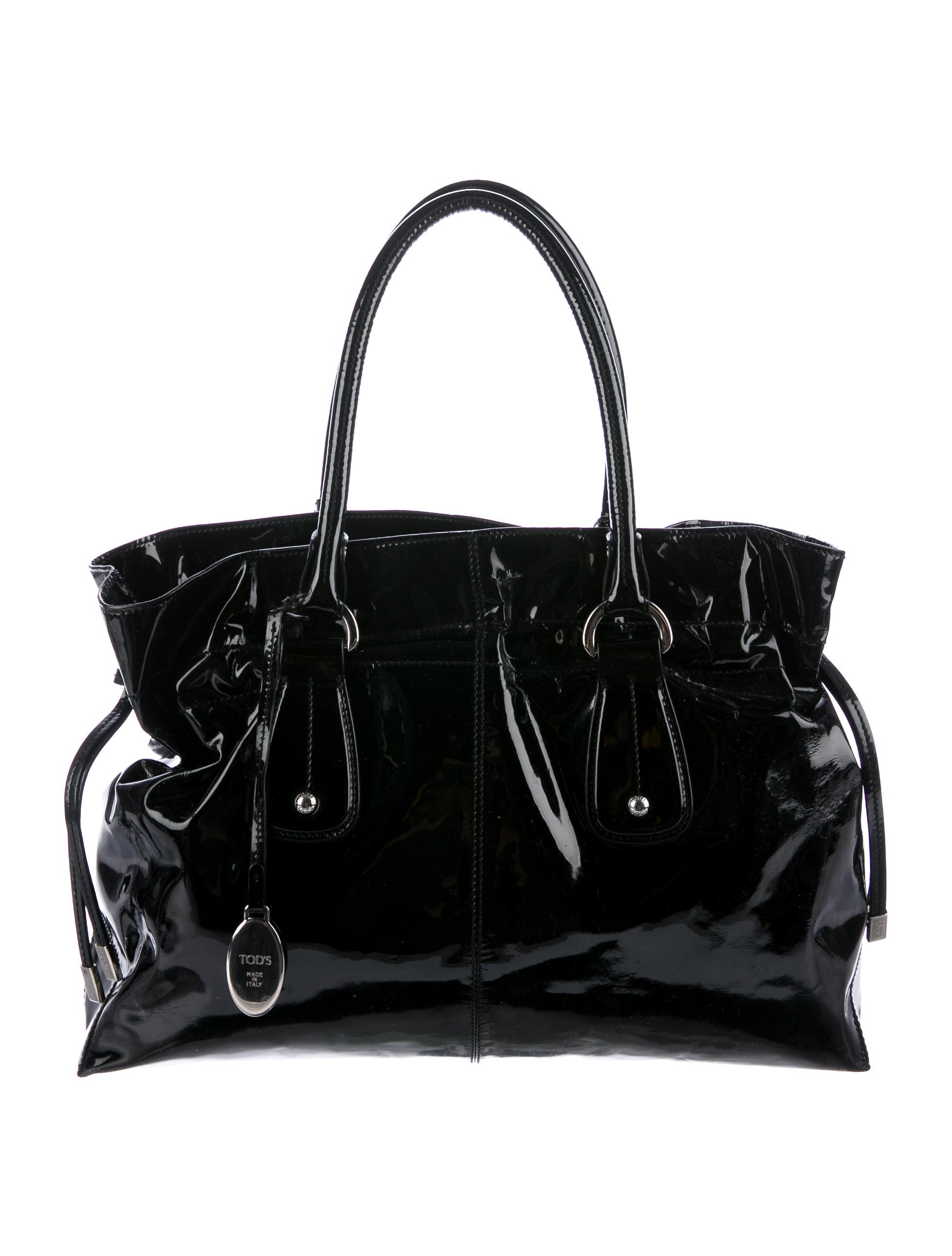Tod's Patent Leather Tote Bag - Handbags - TOD43013 | The RealReal