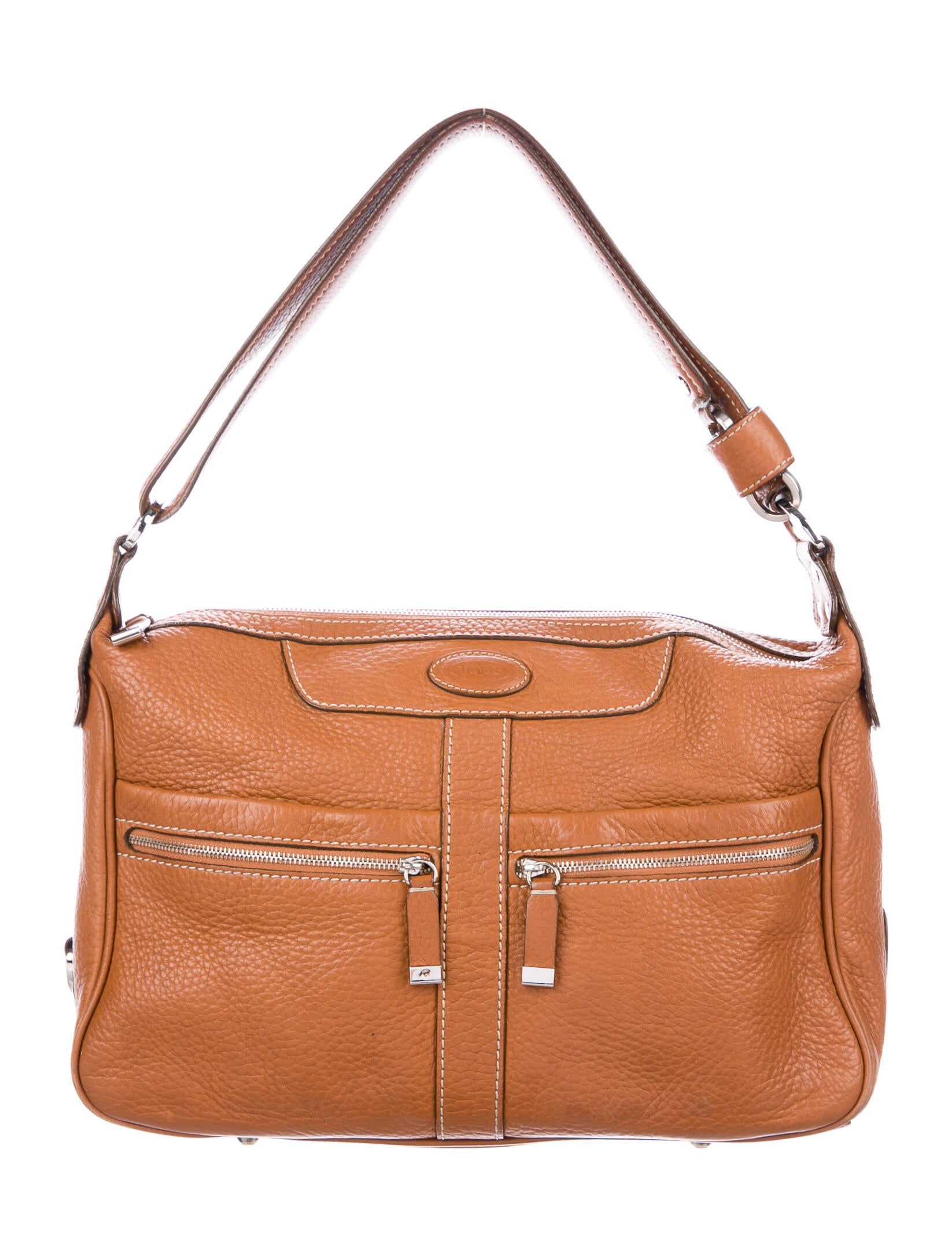 Tod's Leather Shoulder Bag - Brown Shoulder Bags, Handbags - TOD90082 ...