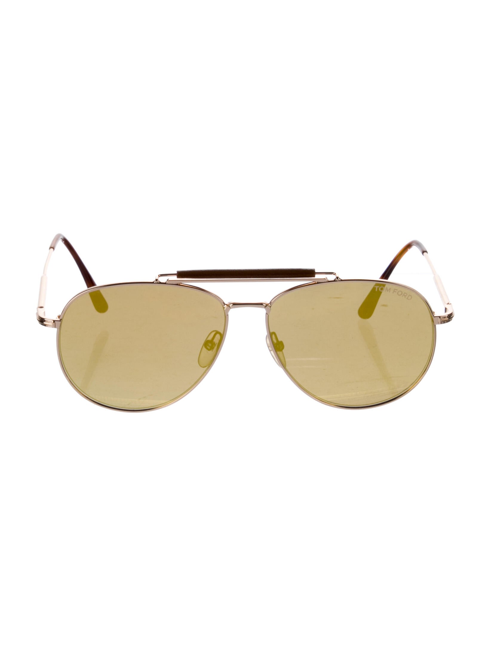 Tom Ford Aviator Tinted Sunglasses - Gold Sunglasses, Accessories ...