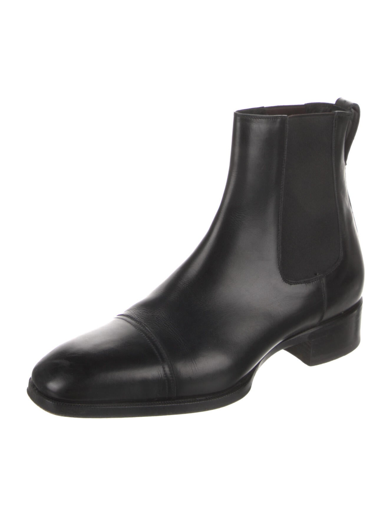 Tom Ford Leather Chelsea Boots - Black Boots, Shoes - TOM116773 | The ...