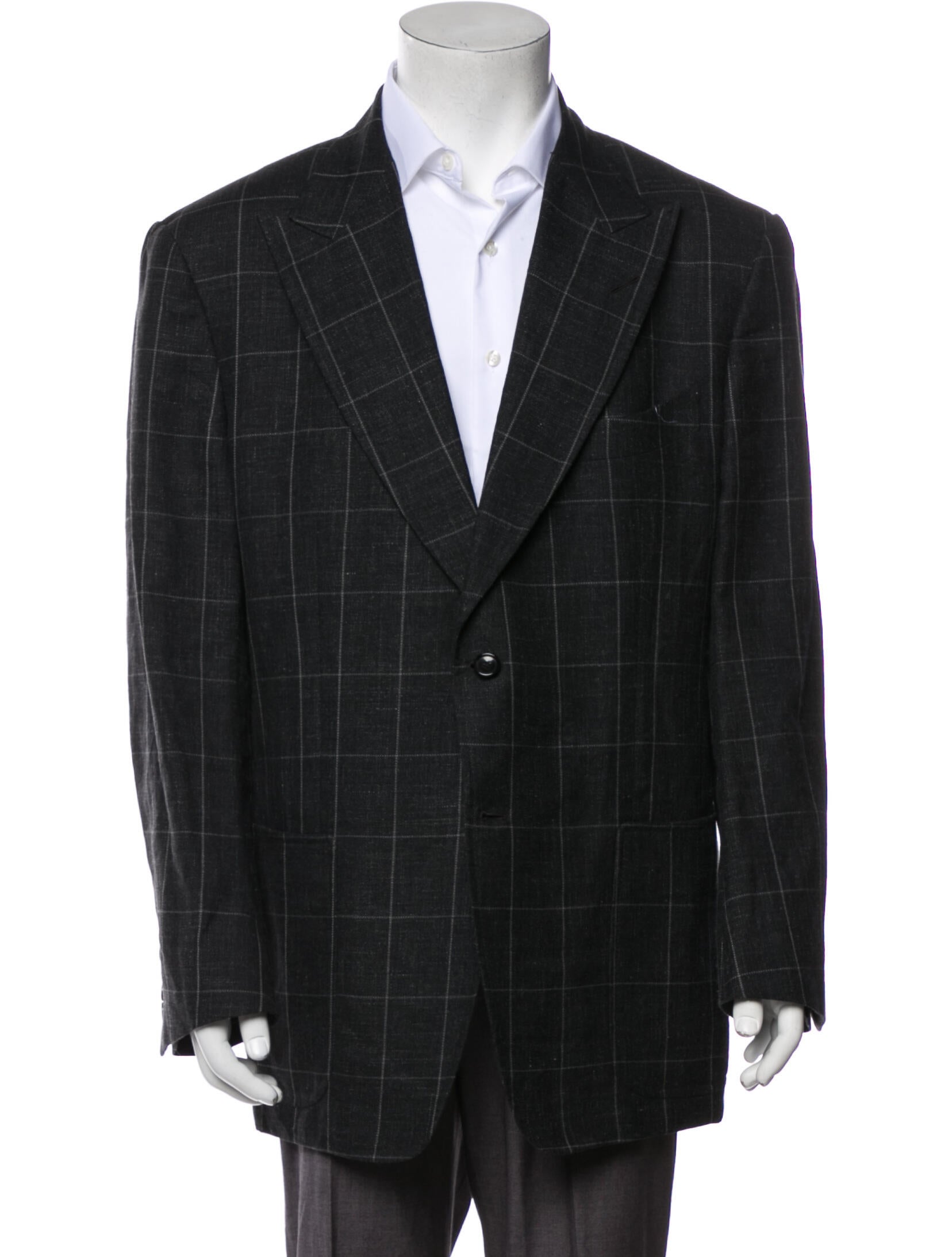 Bijan Striped Wool Suit - Brown, 11.5" Rise Suiting, Clothing ...
