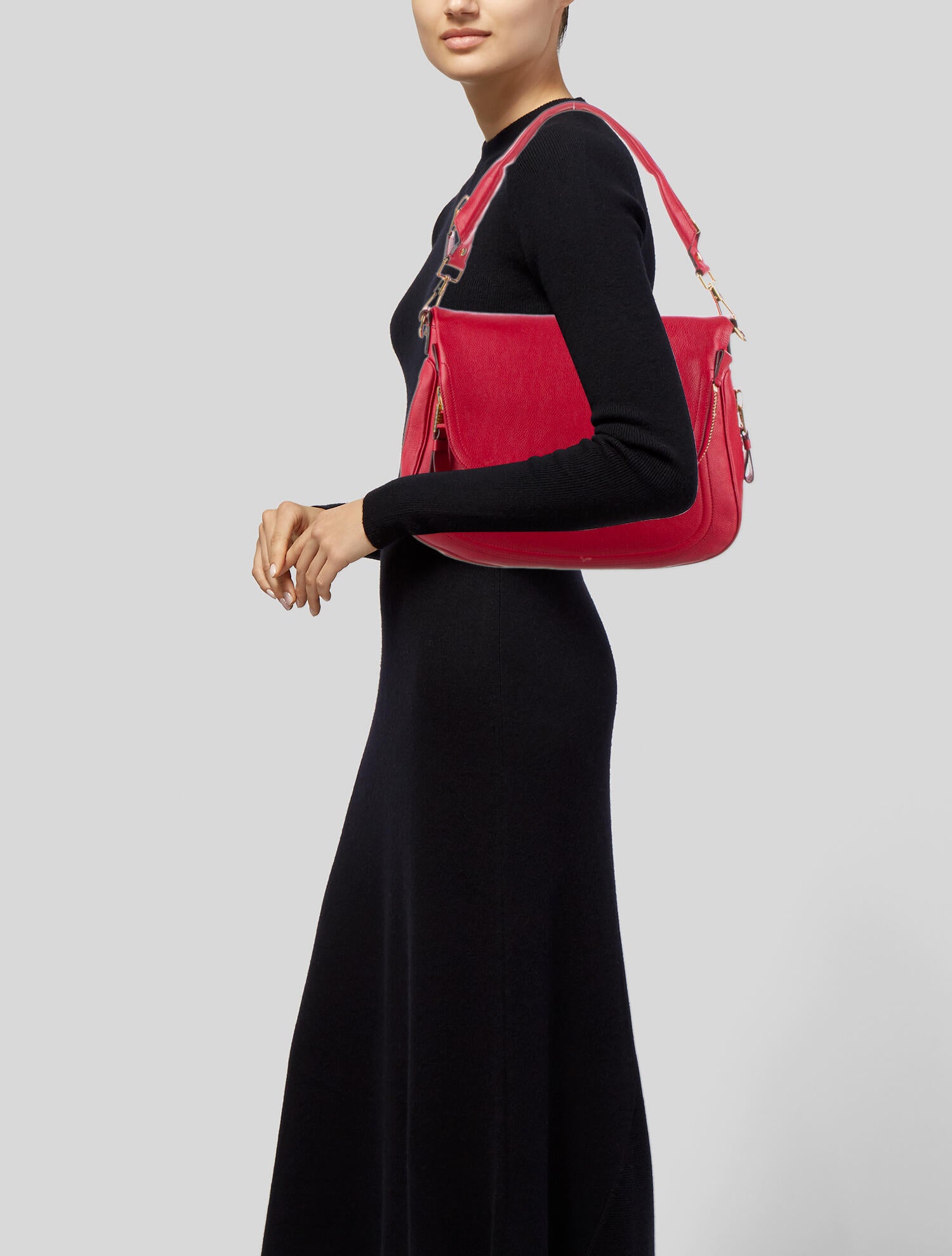 Tom Ford Leather Jennifer Shoulder Bag - Shoulder Bags, Handbags | The ...