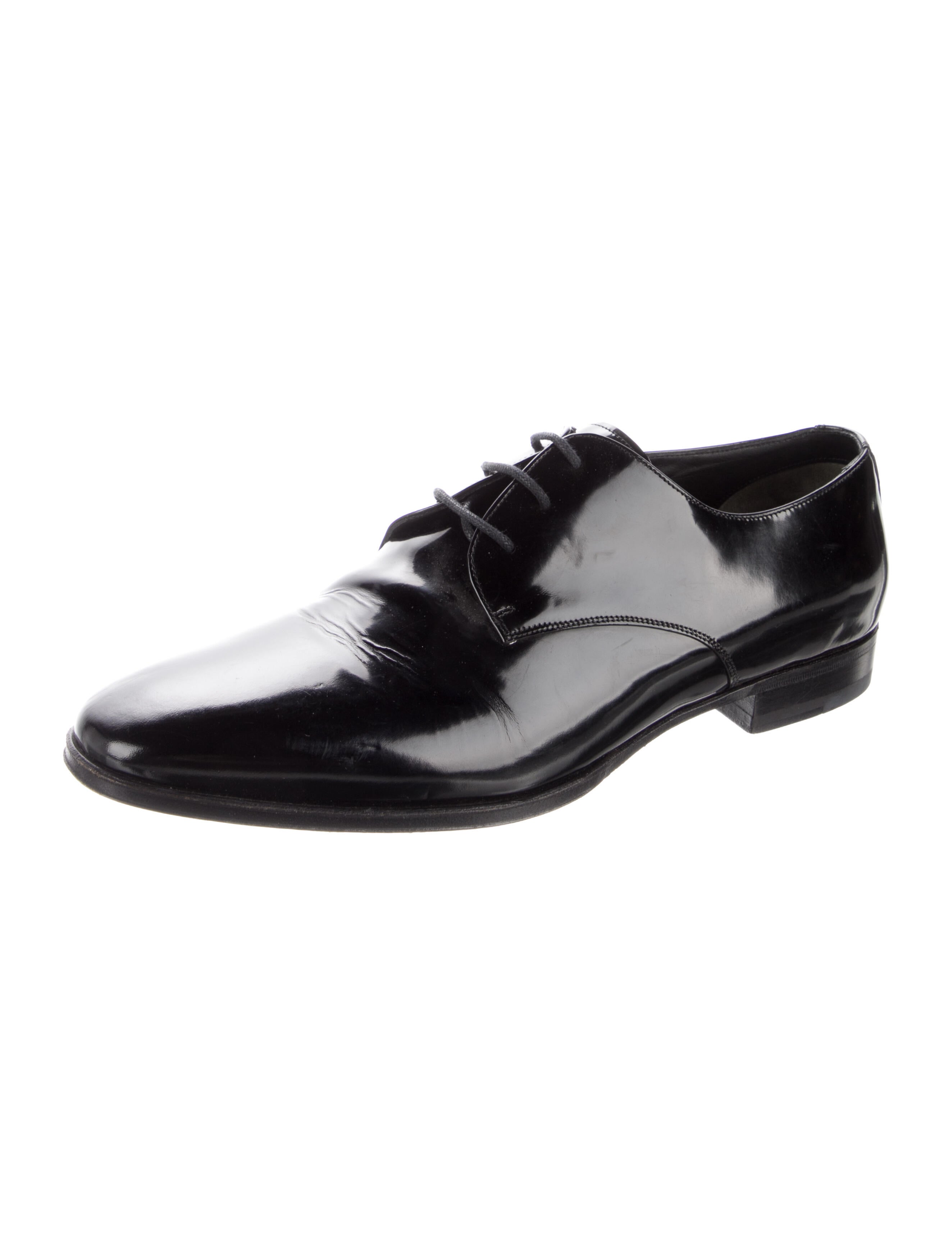 Tom Ford Patent Leather Derby Shoes - Black Oxfords, Shoes - TOM120025 ...