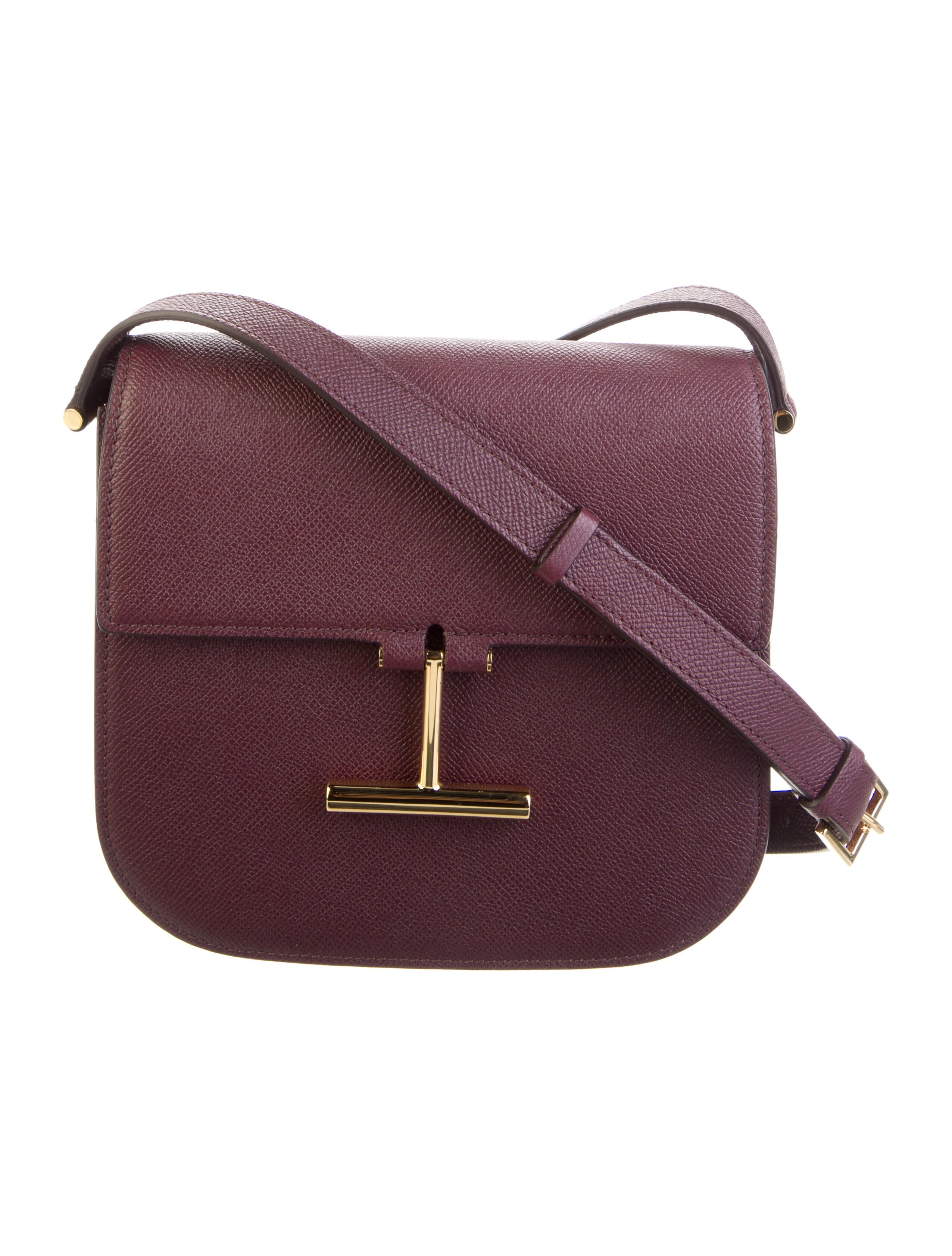 Tom Ford Leather Crossbody Bag - Burgundy Crossbody Bags, Handbags ...