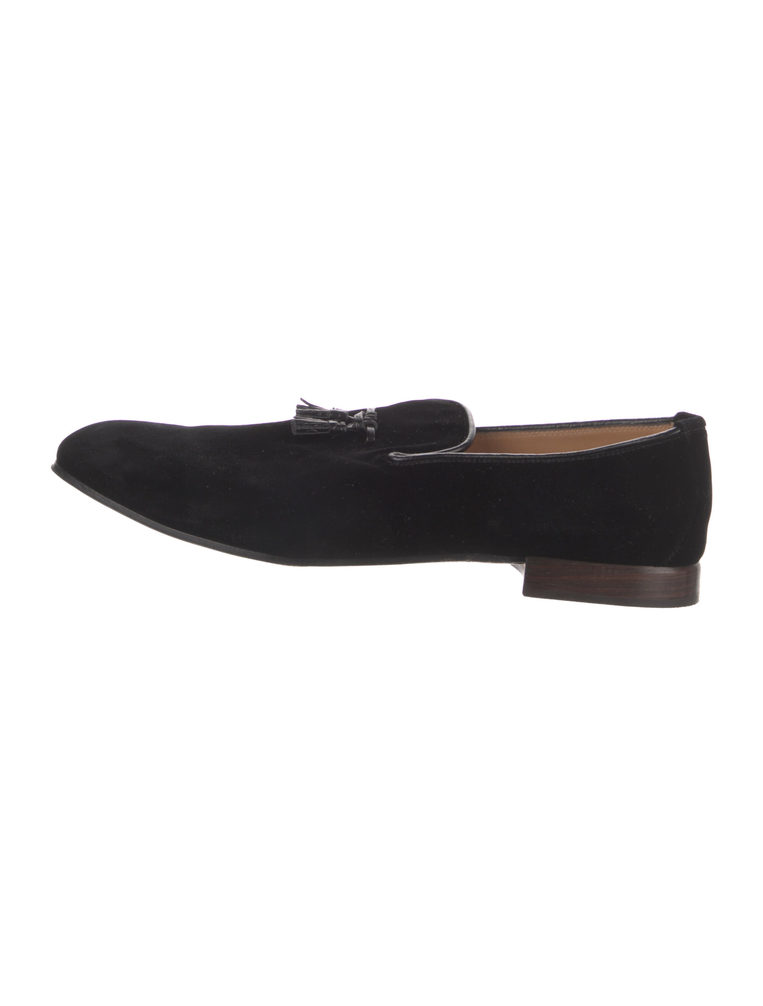Tom Ford Velvet Tassel Accents Loafers - Black Loafers, Shoes ...