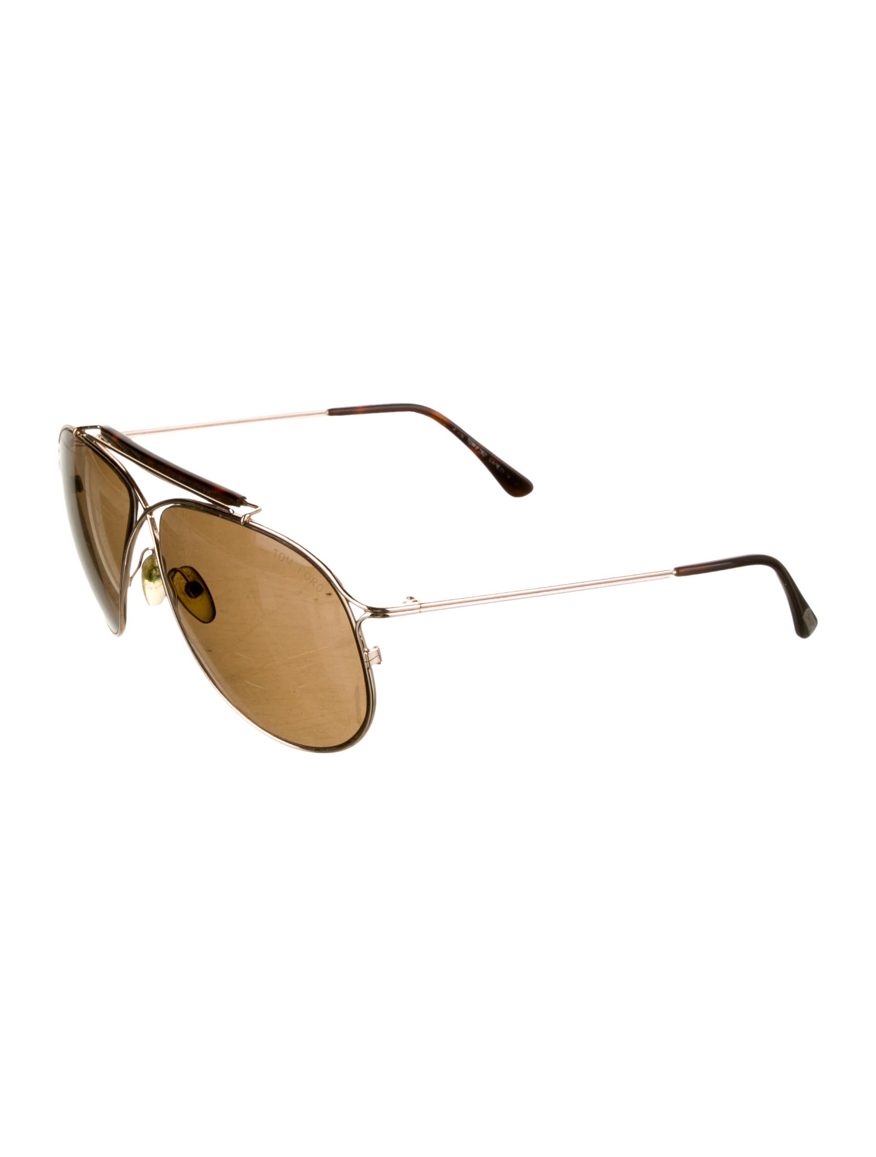 Tom Ford Aviator Tinted Sunglasses - Brown Sunglasses, Accessories ...