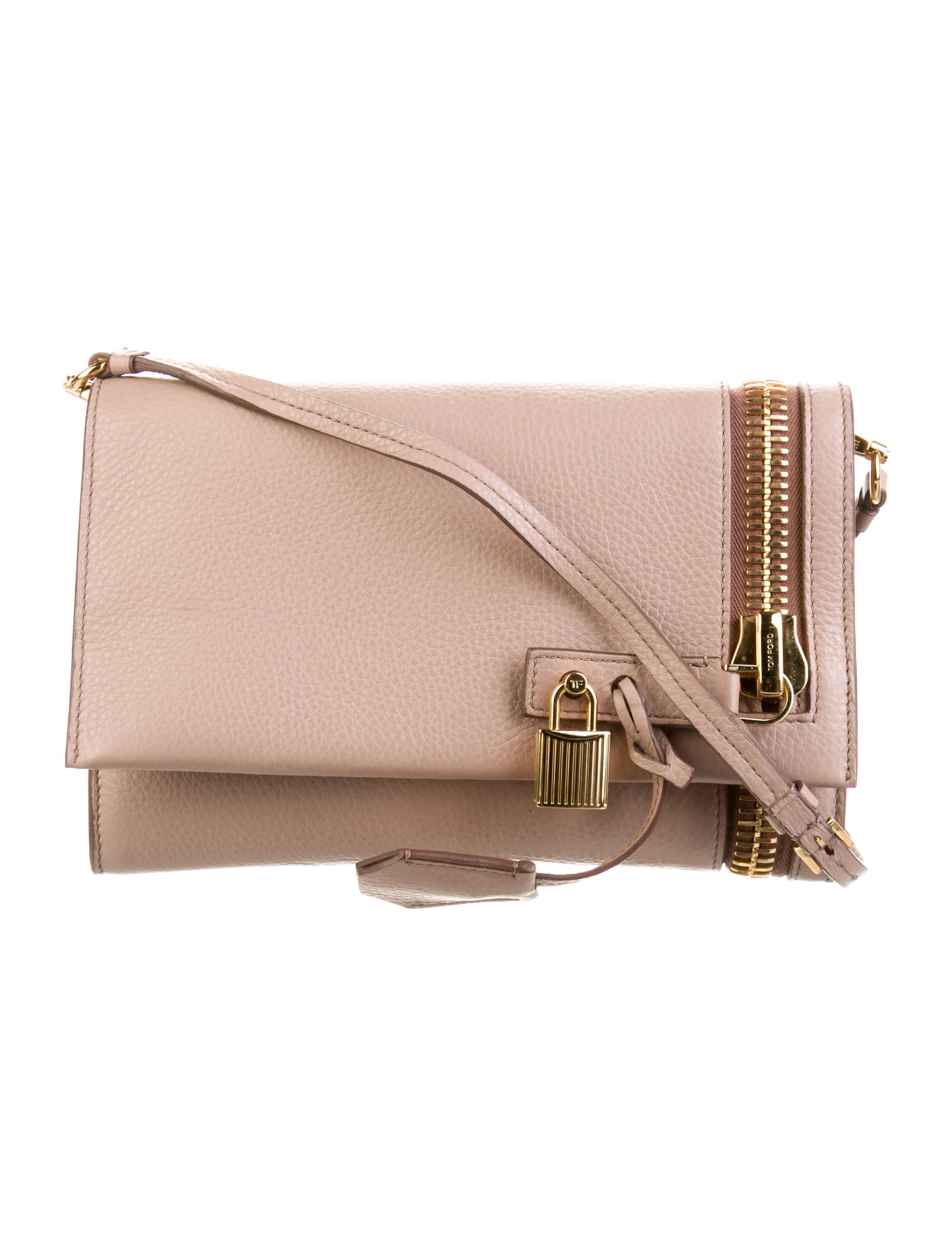 Tom Ford Leather Crossbody Bag - Neutrals Crossbody Bags, Handbags ...