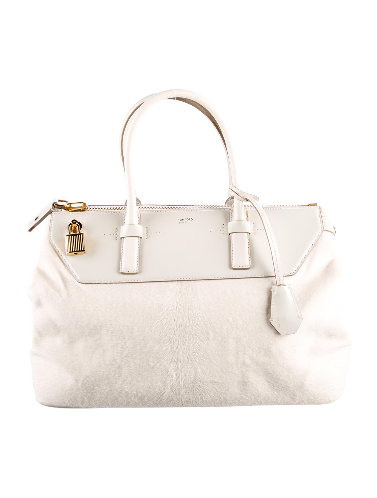 The Row Grained Leather E/W Top Handle Bag - White Handle Bags ...