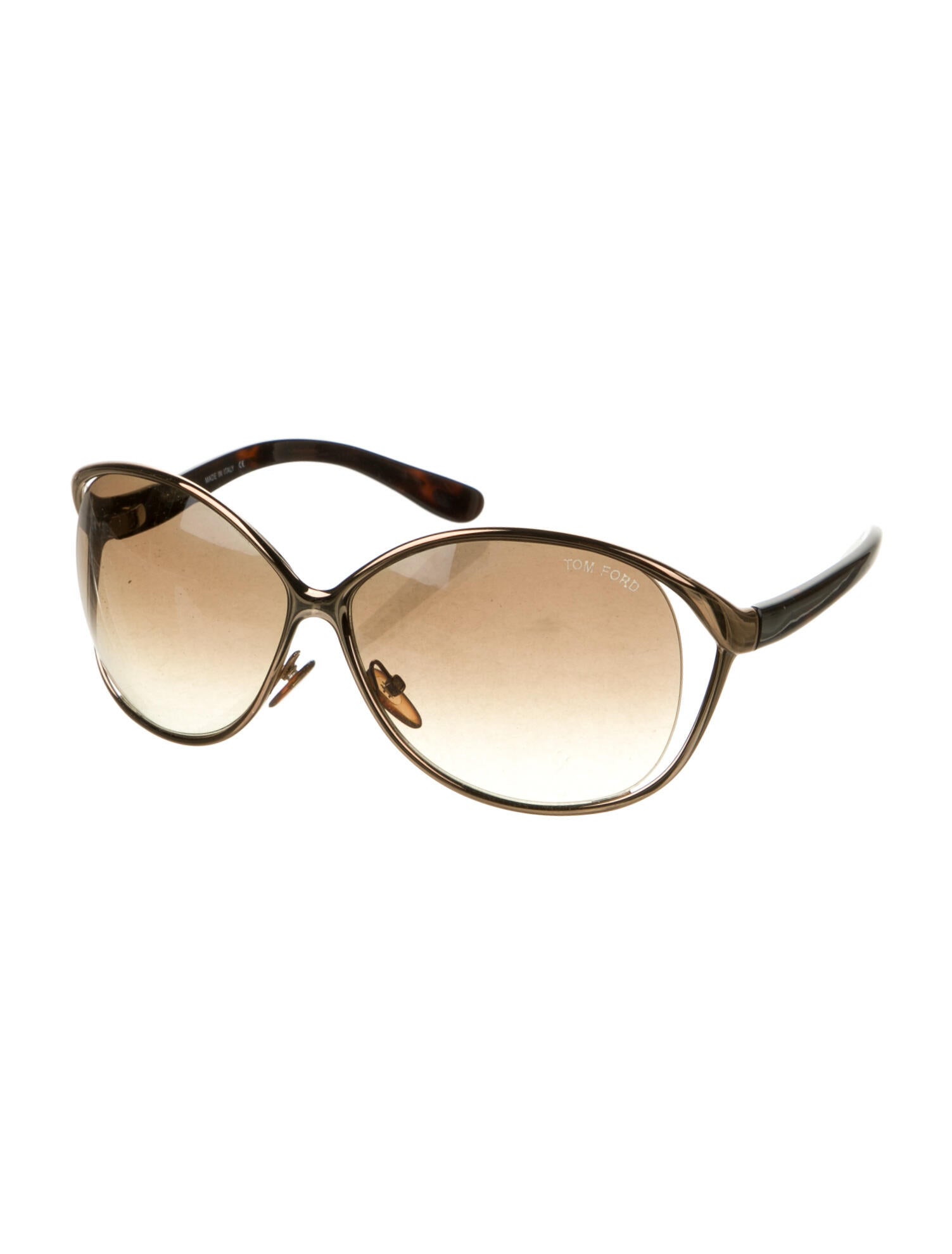 Tom Ford Oversize Gradient Sunglasses Black Sunglasses Accessories Tom25229 The Realreal