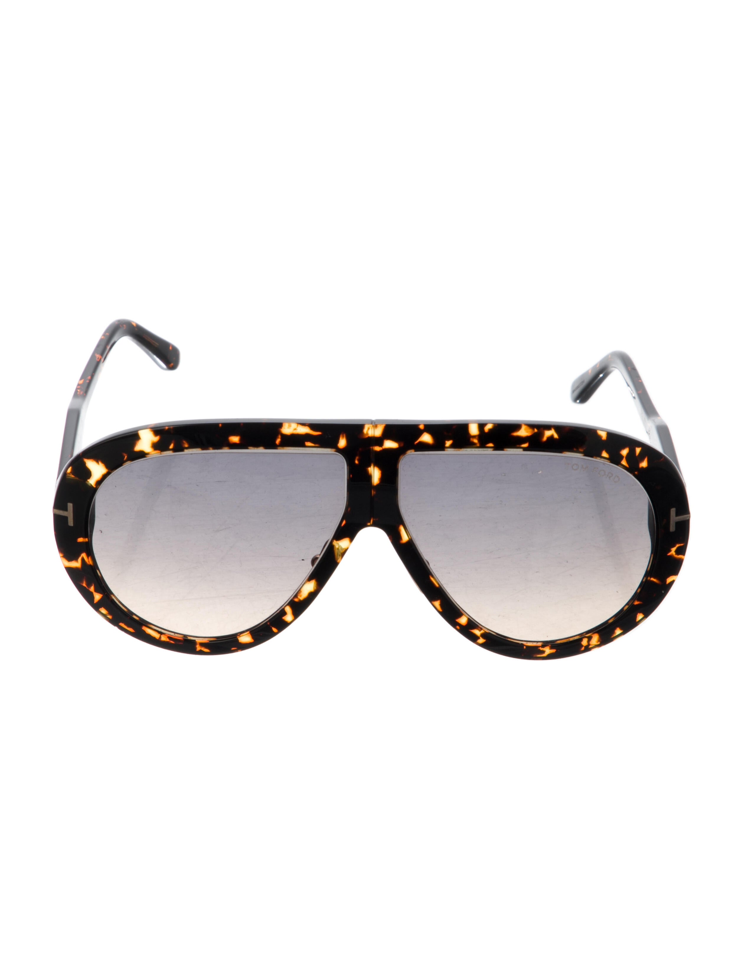 Tom Ford Aviator Gradient Sunglasses Black Sunglasses Accessories