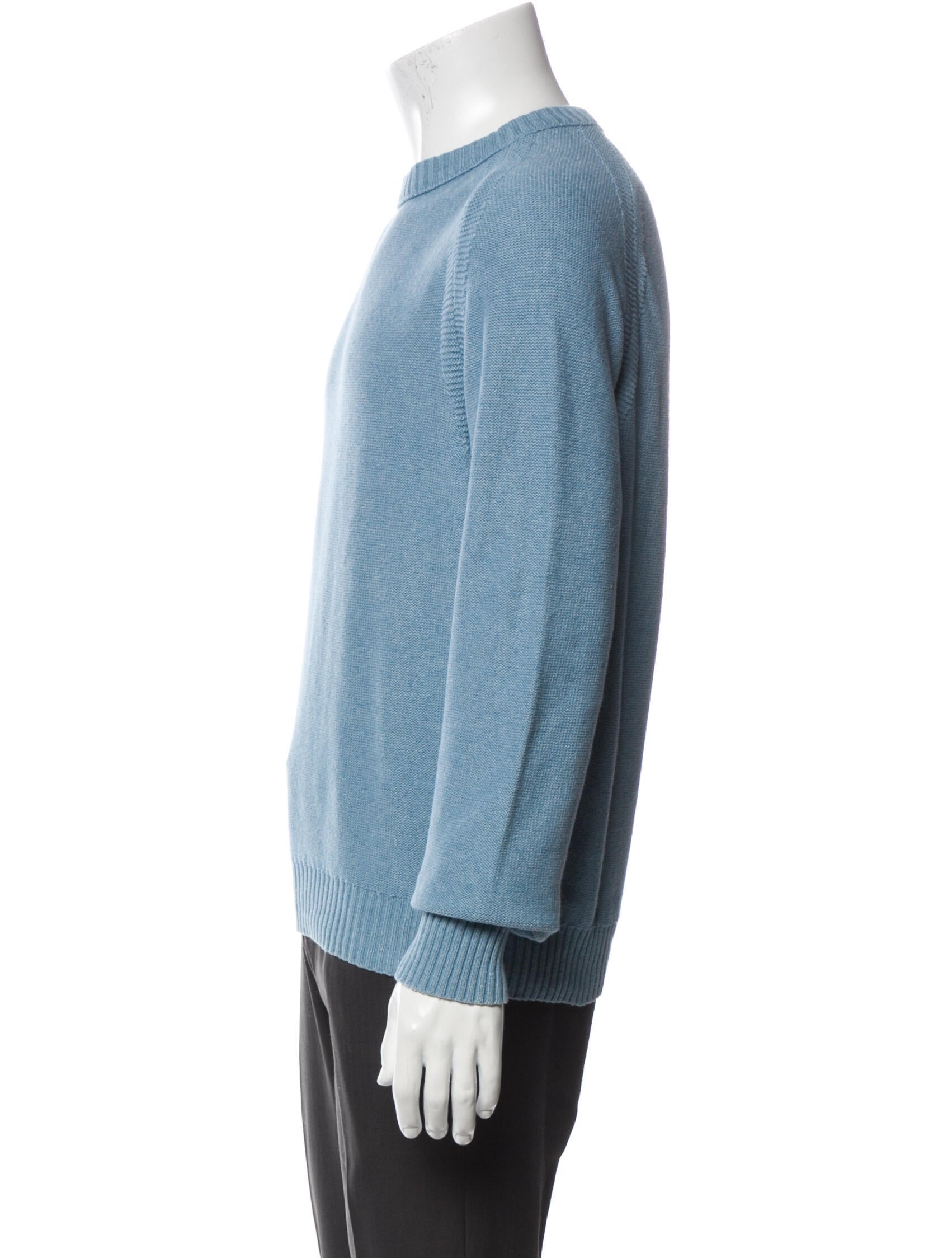 Tom Ford Crew Neck Long Sleeve Pullover - Blue Sweaters, Clothing ...