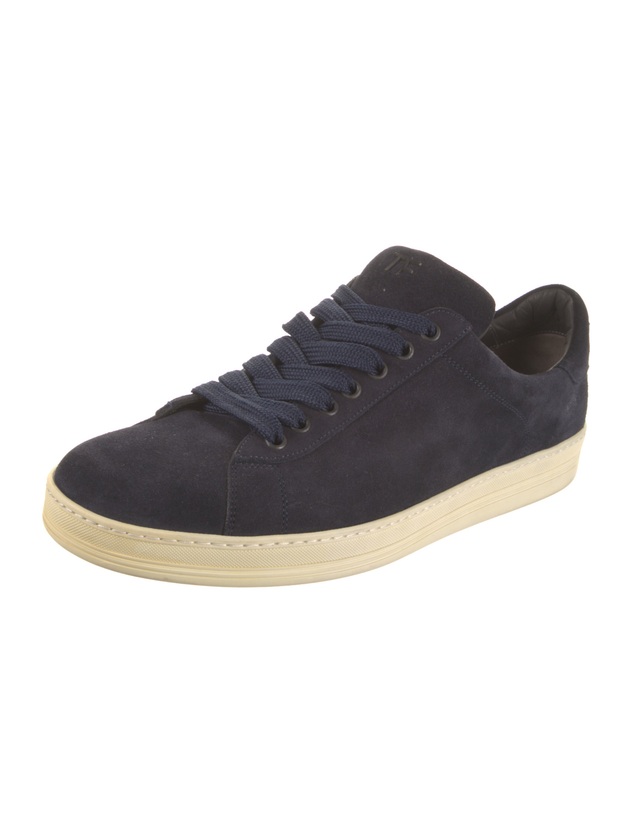 Tom Ford Suede Sneakers - Blue Sneakers, Shoes - TOM135089 | The RealReal