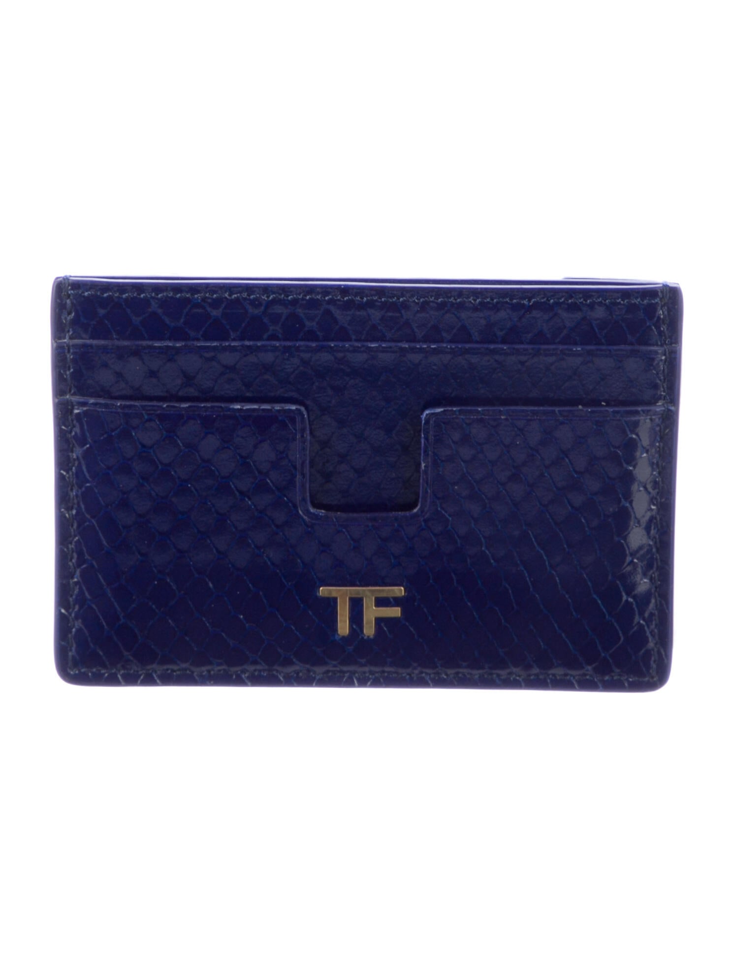 Tom Ford Animal Print Card Holder - Blue Wallets, Accessories ...