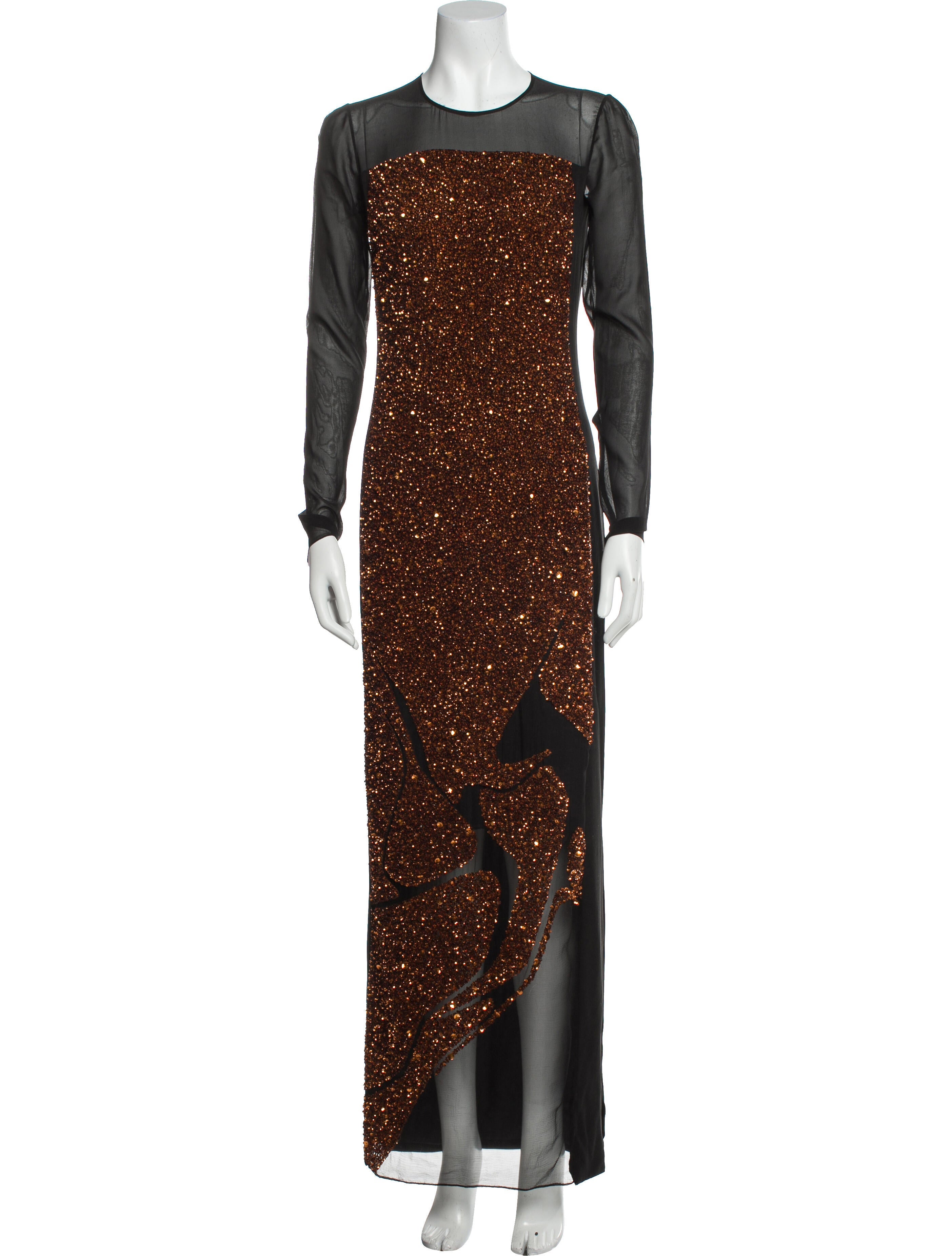Tom Ford Silk Long Dress - Black Dresses, Clothing - TOM140462 | The ...