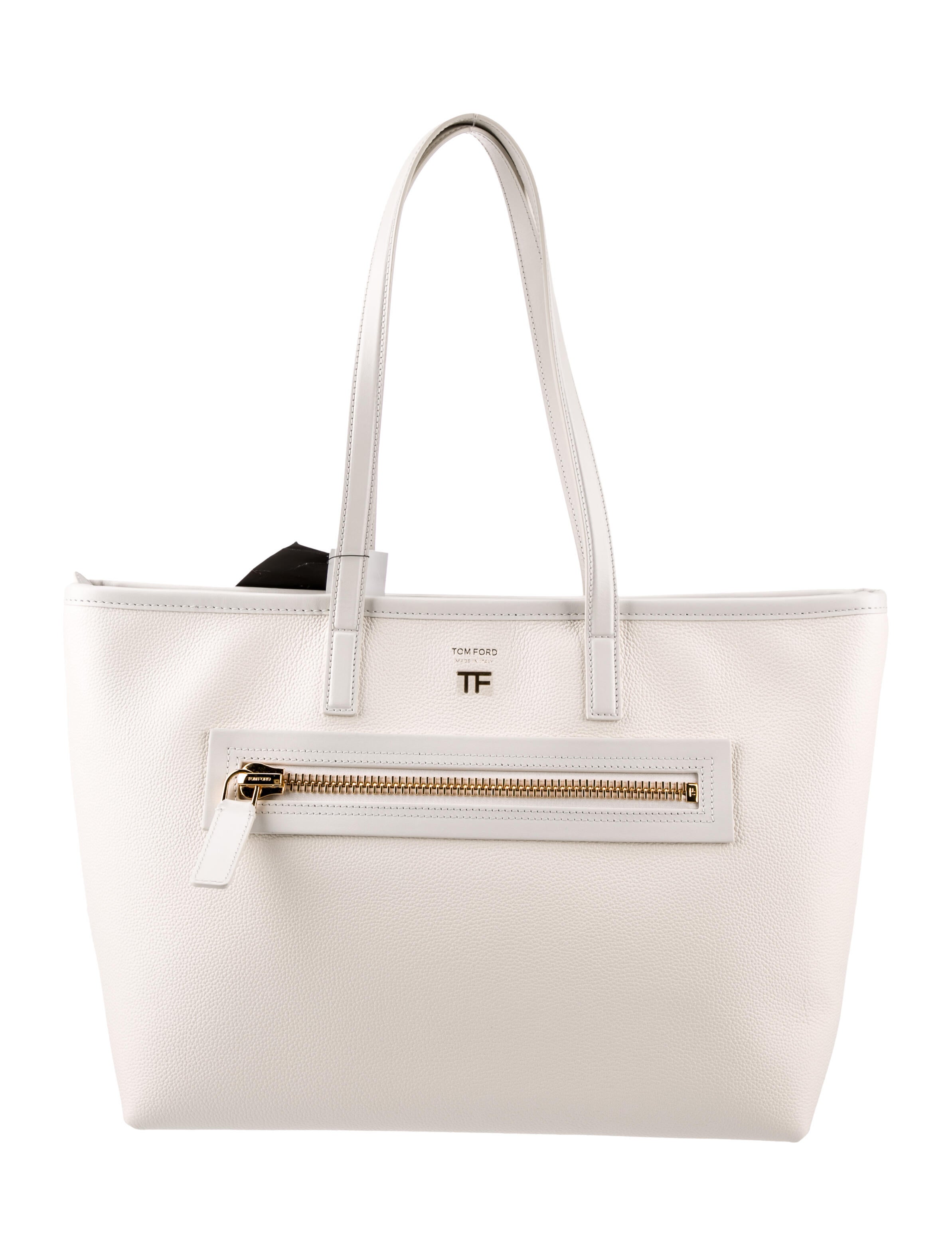 Tom Ford Leather Tote - Neutrals Totes, Handbags - TOM140731 | The RealReal