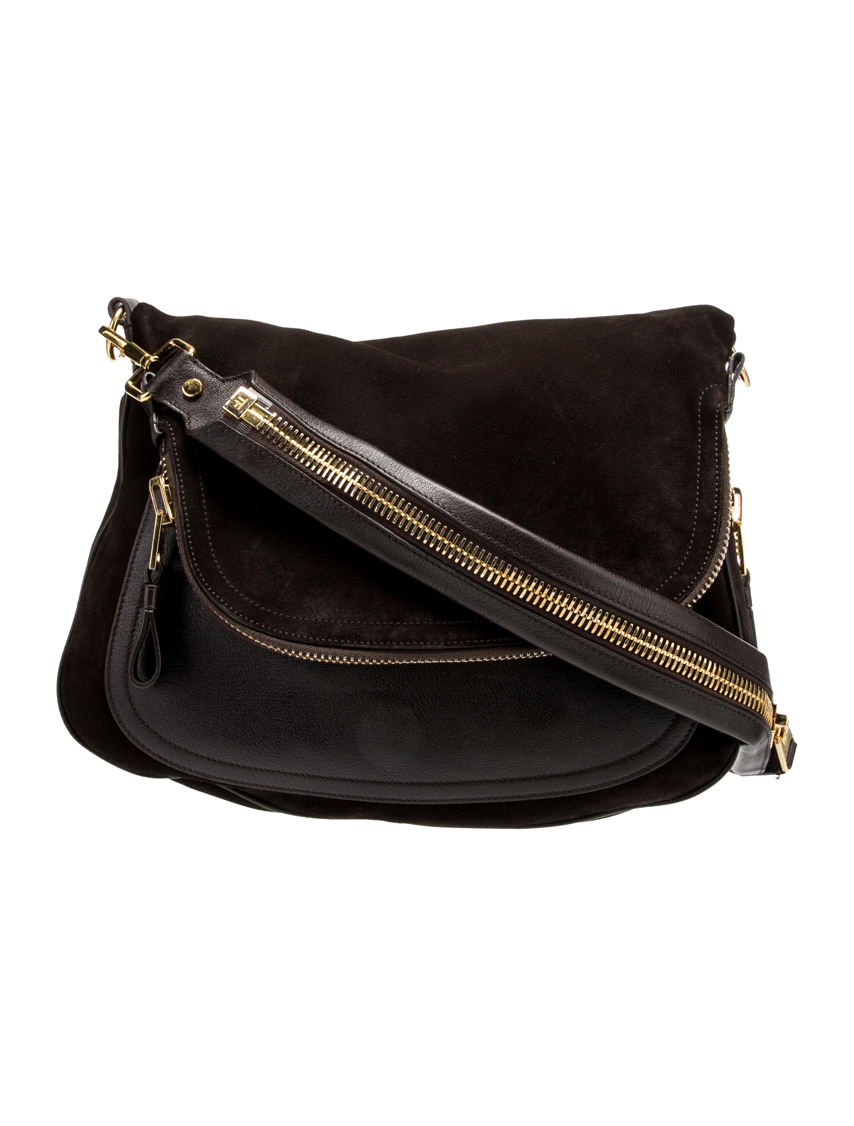 Tom Ford Suede Jennifer Shoulder Bag - Brown Shoulder Bags, Handbags ...