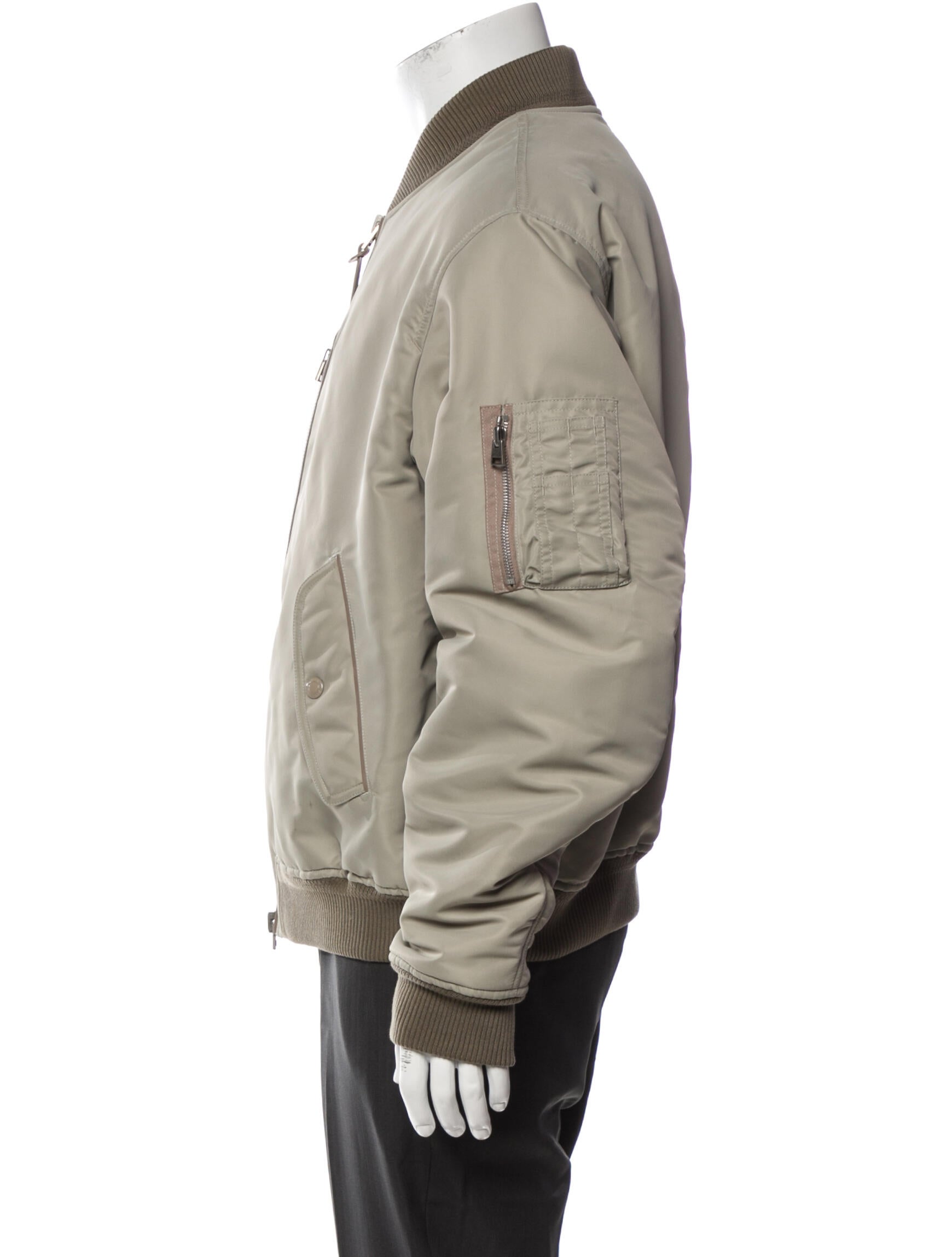 Tom Ford Colorblock Pattern Bomber Jacket - Grey Outerwear, Clothing ...