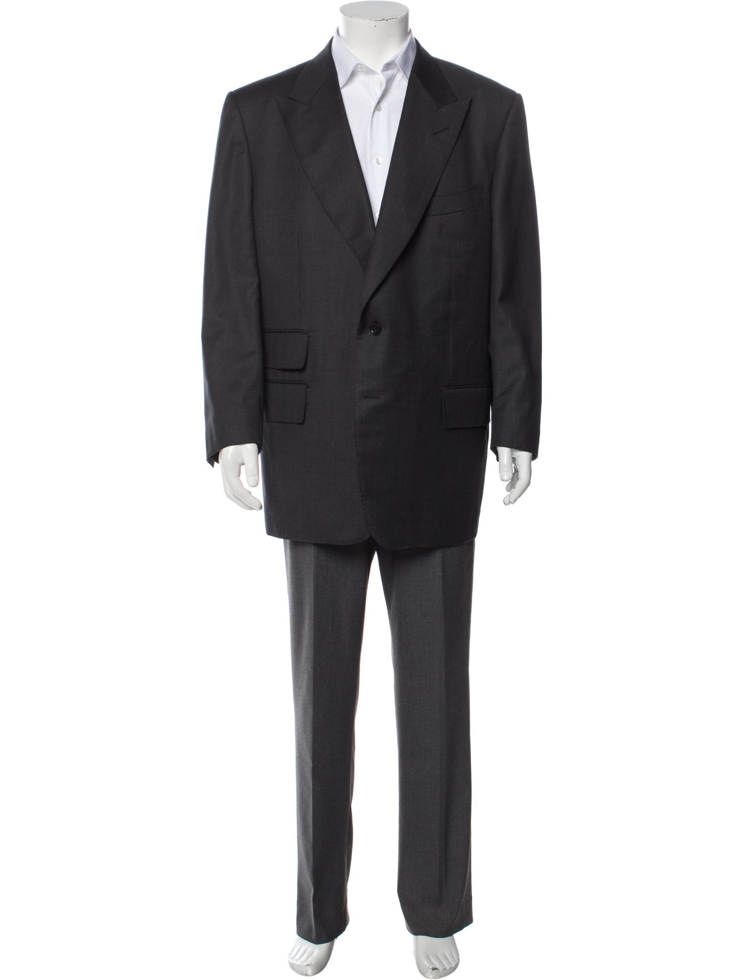 Tom Ford Overcoat - Grey Outerwear, Clothing - TOM144737 | The RealReal