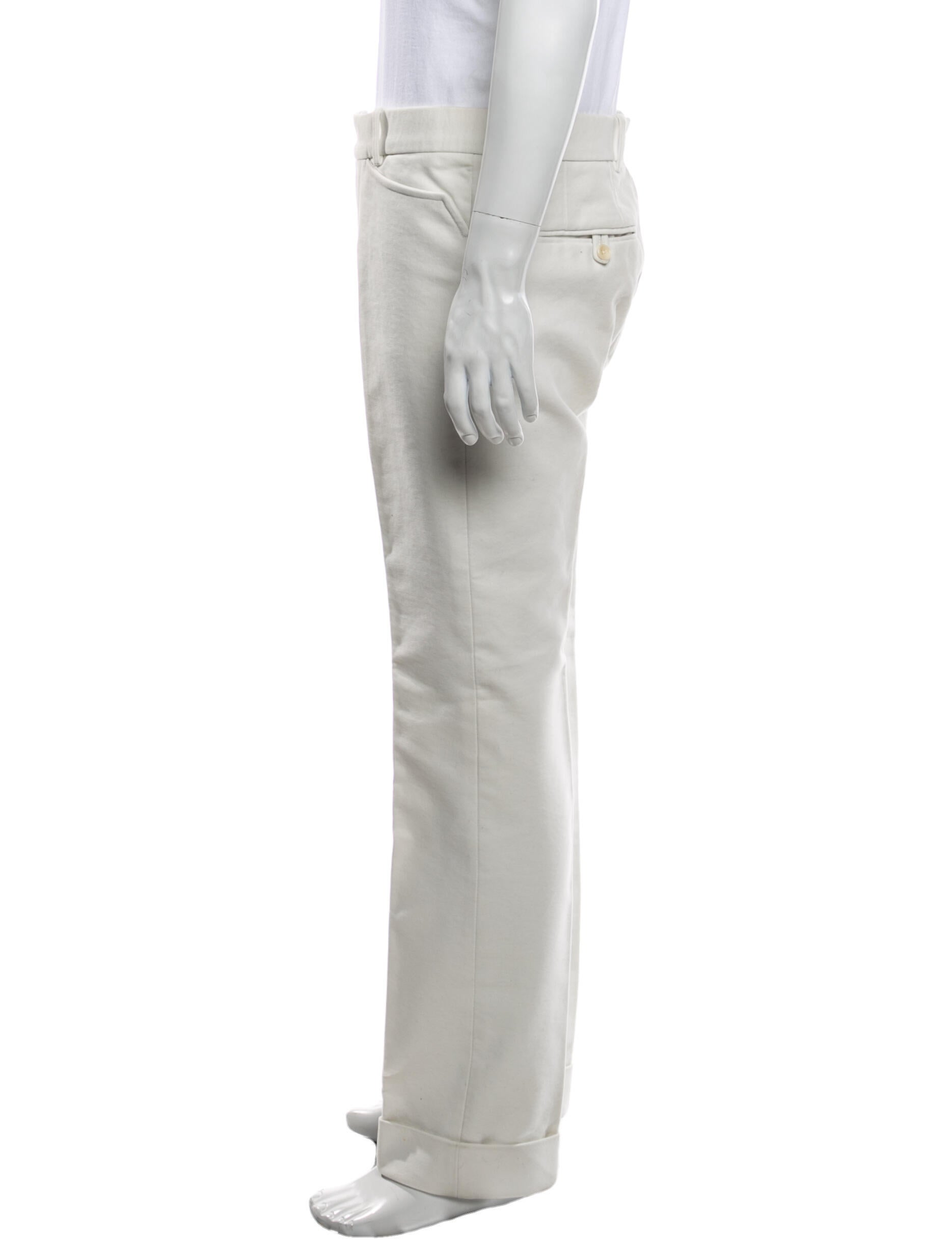 Tom Ford Dress Pants - White, 11.25" Rise Pants, Clothing - TOM145706 ...