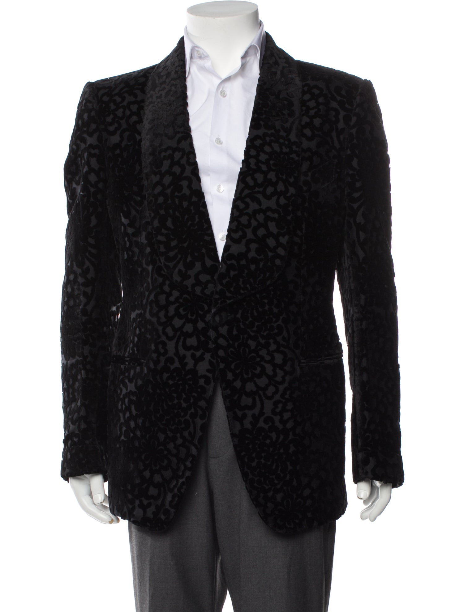 Tom Ford Printed Blazer - Black Suiting, Clothing - TOM145708 | The ...
