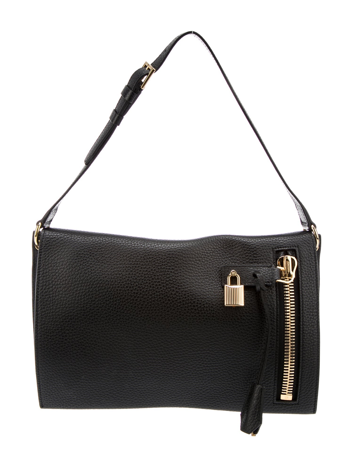 Tom Ford Leather Shoulder Bag - Black Shoulder Bags, Handbags ...