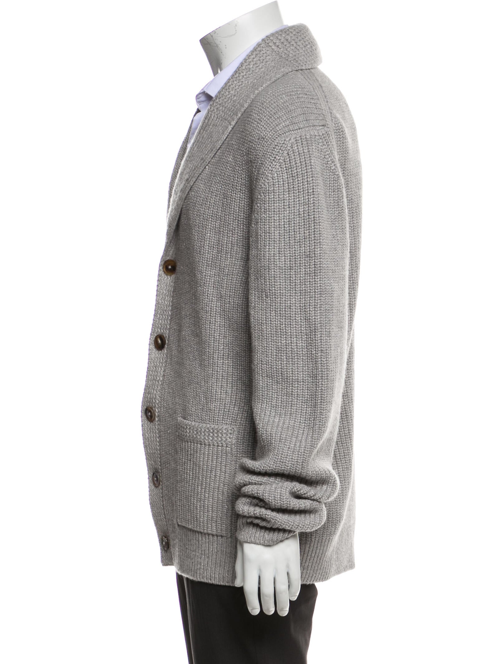 Tom Ford Cashmere Collar Cardigan w/ Tags - Grey Sweaters, Clothing ...