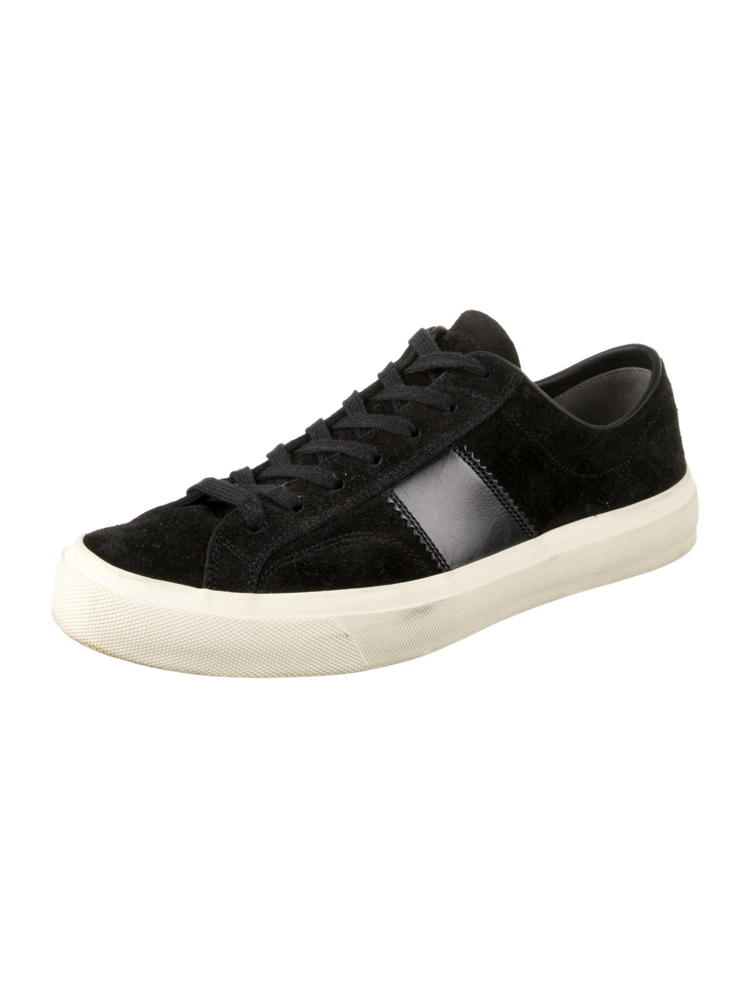 Tom Ford Suede Sneakers - Black Sneakers, Shoes - TOM149750 | The RealReal