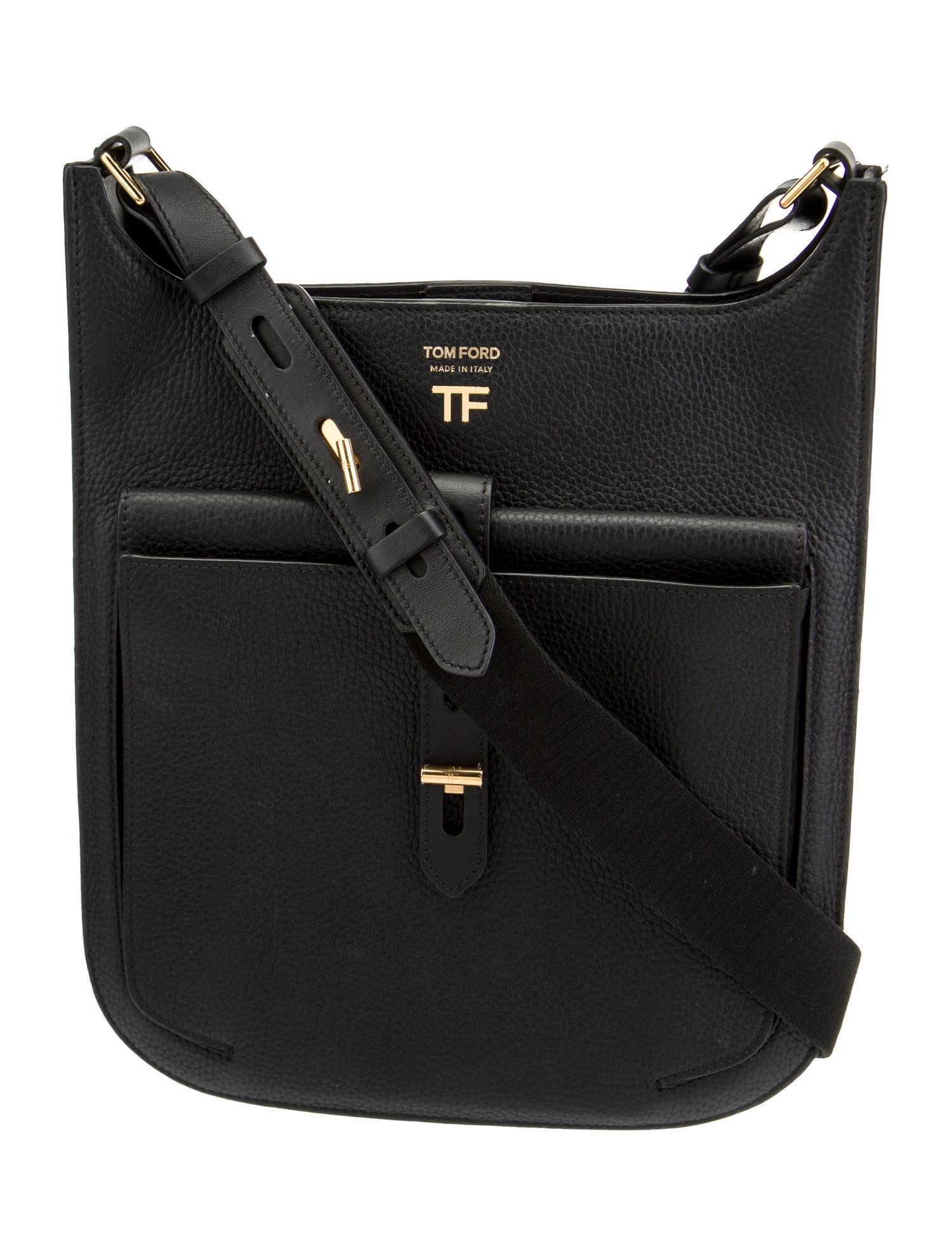 Tom Ford Leather Shoulder Bag - Blue Shoulder Bags, Handbags ...