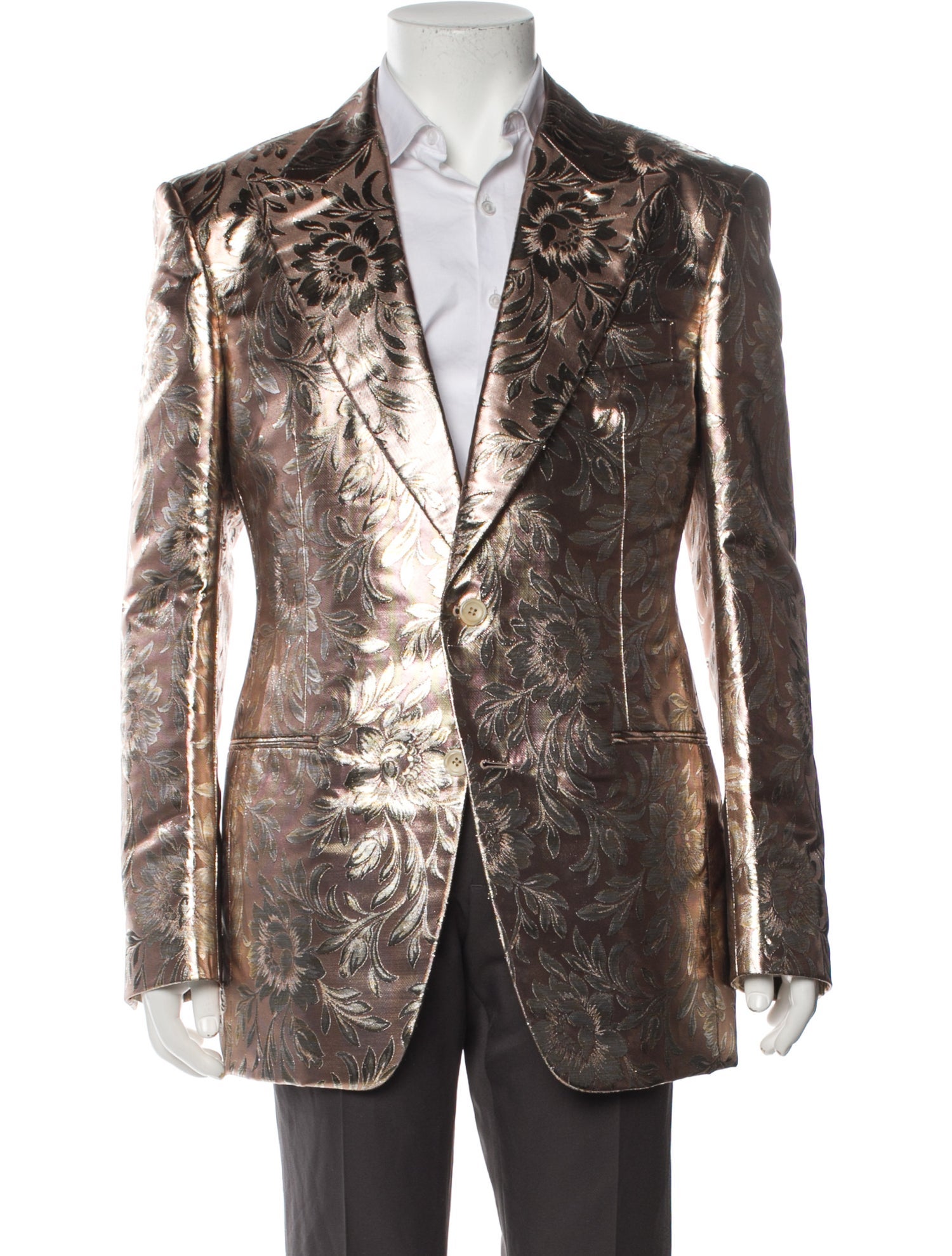 Tom Ford Blazer w/ Tags - Metallic Suiting, Clothing - TOM151548 | The ...