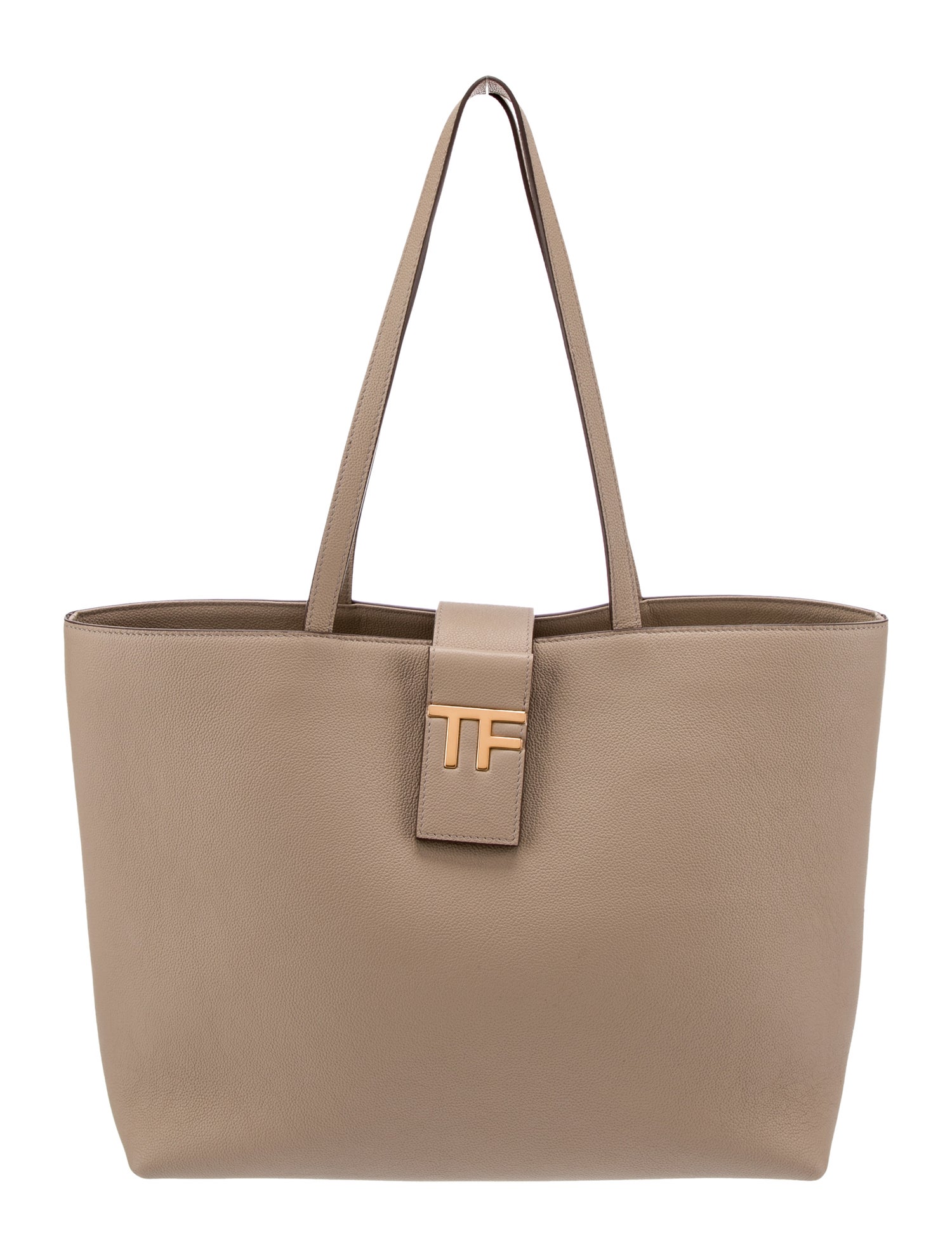 Tom Ford Leather Shoulder Bag - Neutrals Totes, Handbags - TOM151559 ...