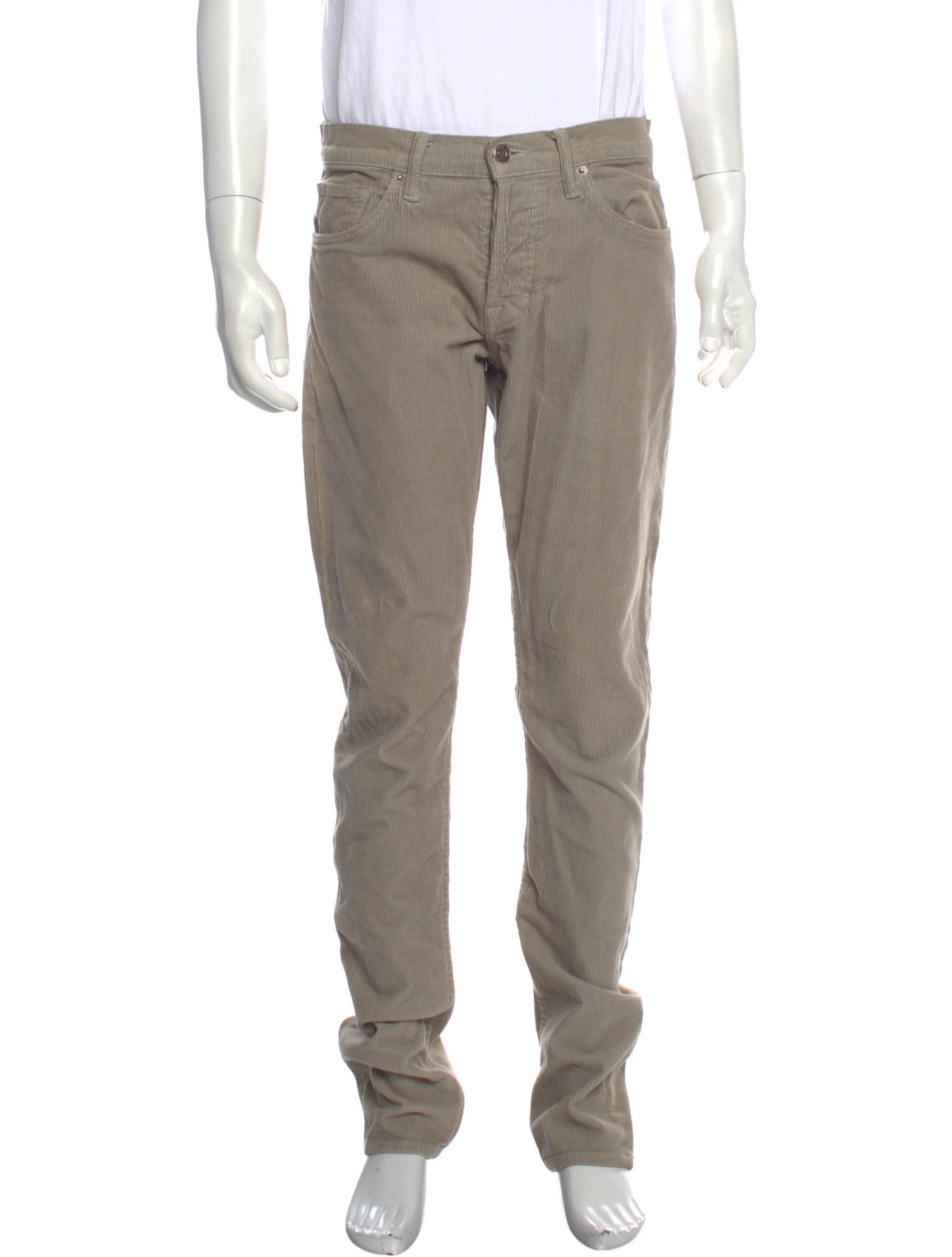 Tom Ford Silk Pants - Grey, 11.25" Rise Pants, Clothing - TOM159740 ...