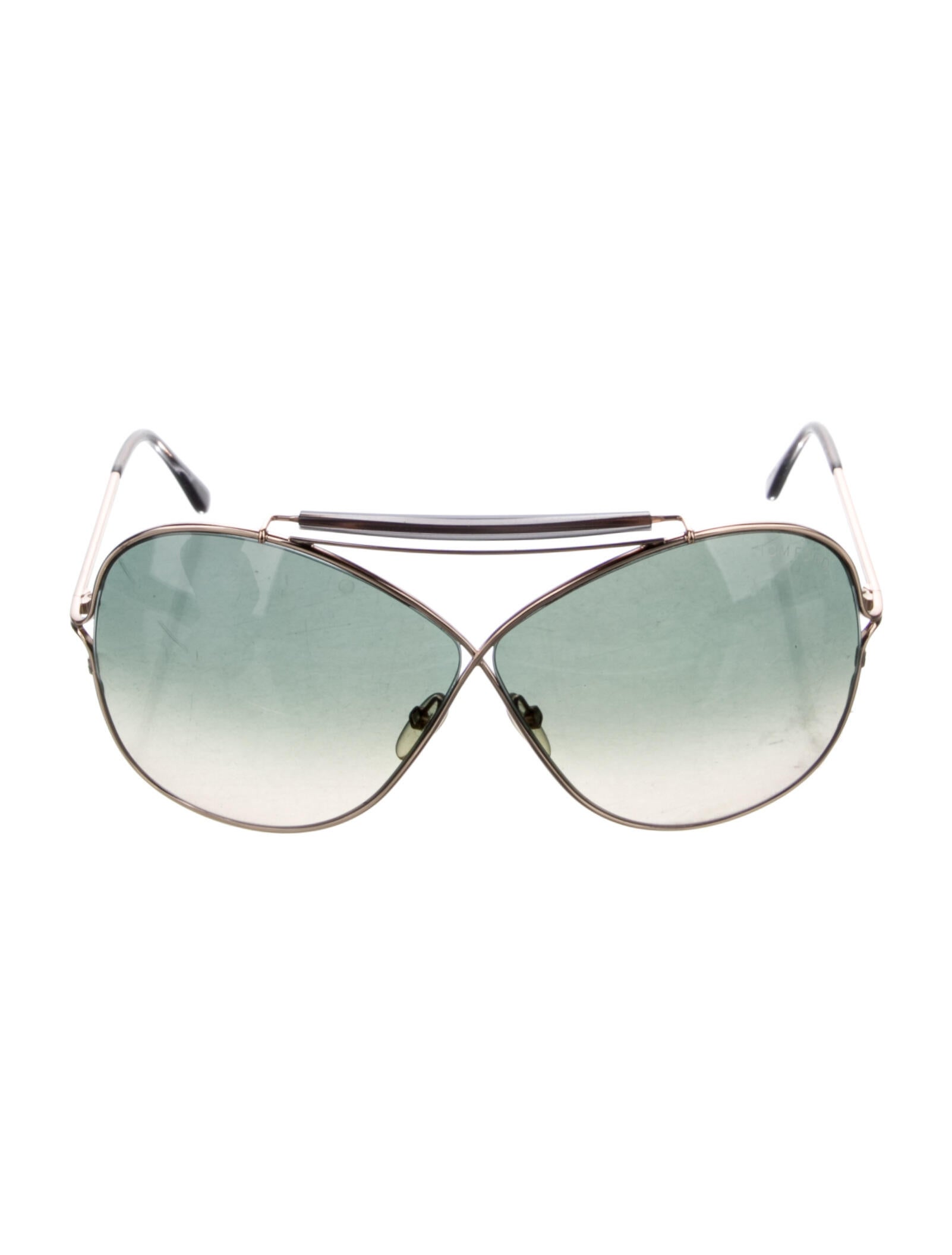 Louis Vuitton Grease Aviator Aviator Sunglasses - Gold Sunglasses ...