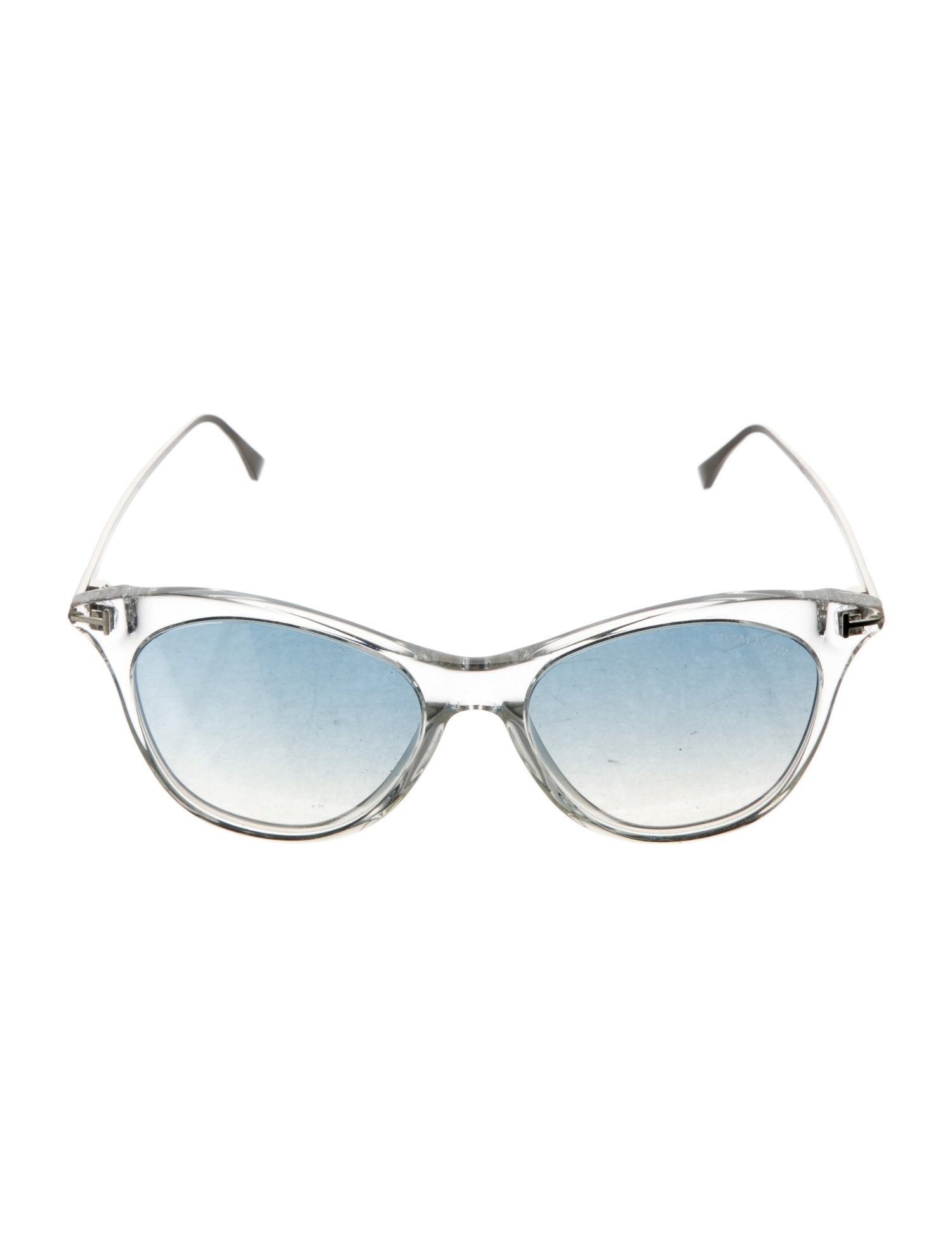 Tom Ford Round Gradient Sunglasses - Clear Sunglasses, Accessories ...