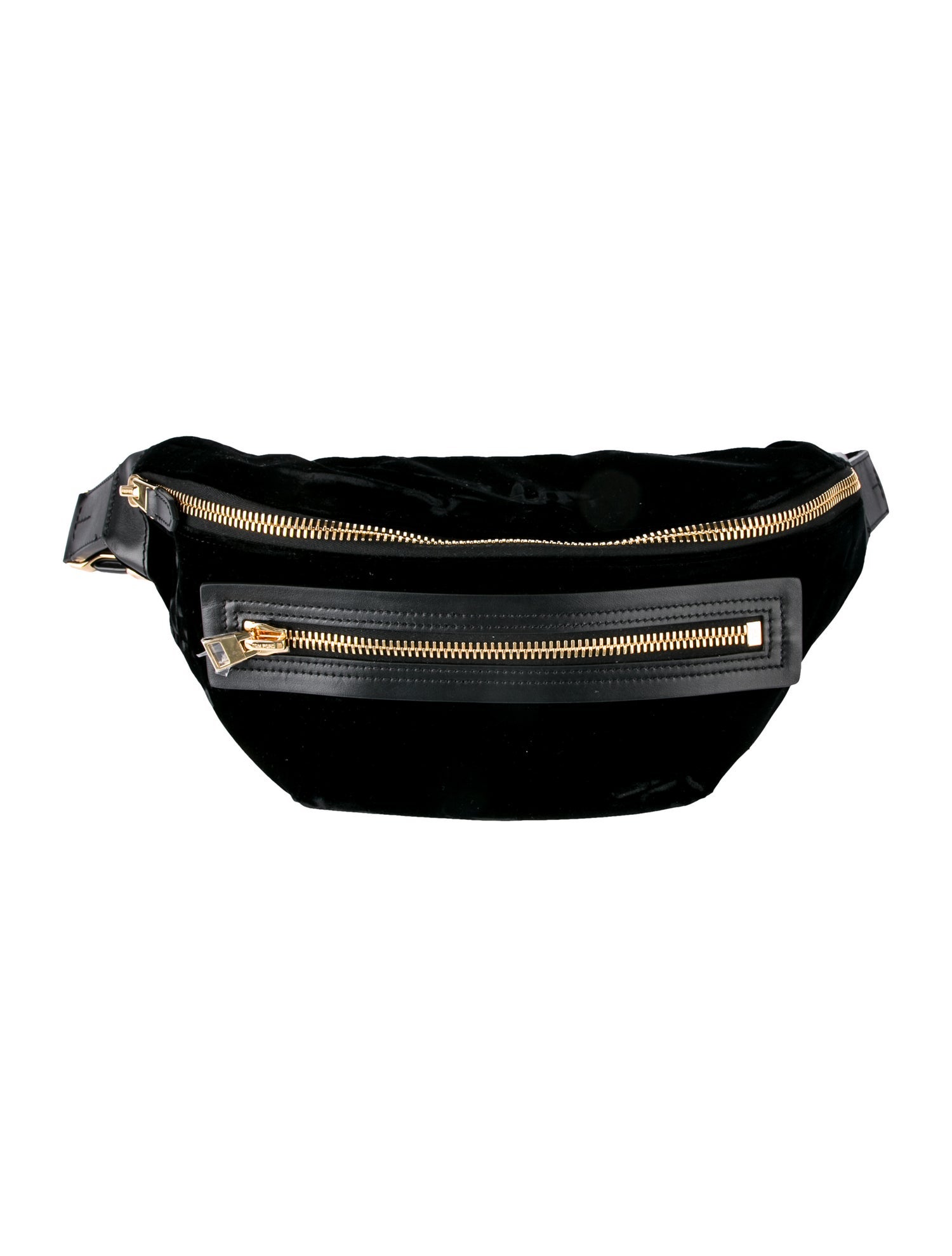 Tom Ford Velvet Belt Bag w/ Tags - Black Waist Bags, Bags - TOM166459 ...