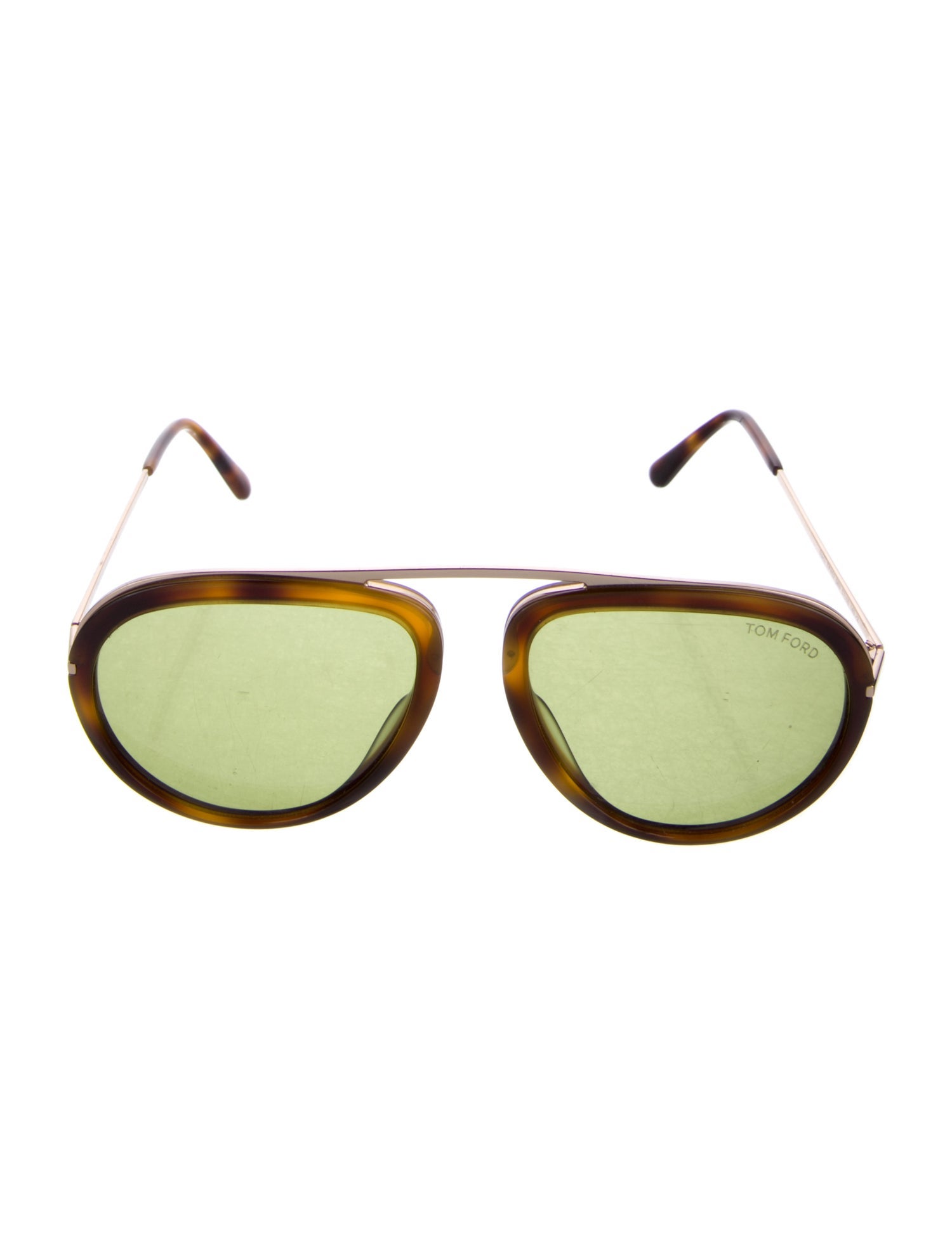 Tom Ford Aviator Tinted Sunglasses Brown Sunglasses Accessories Tom168272 The Realreal