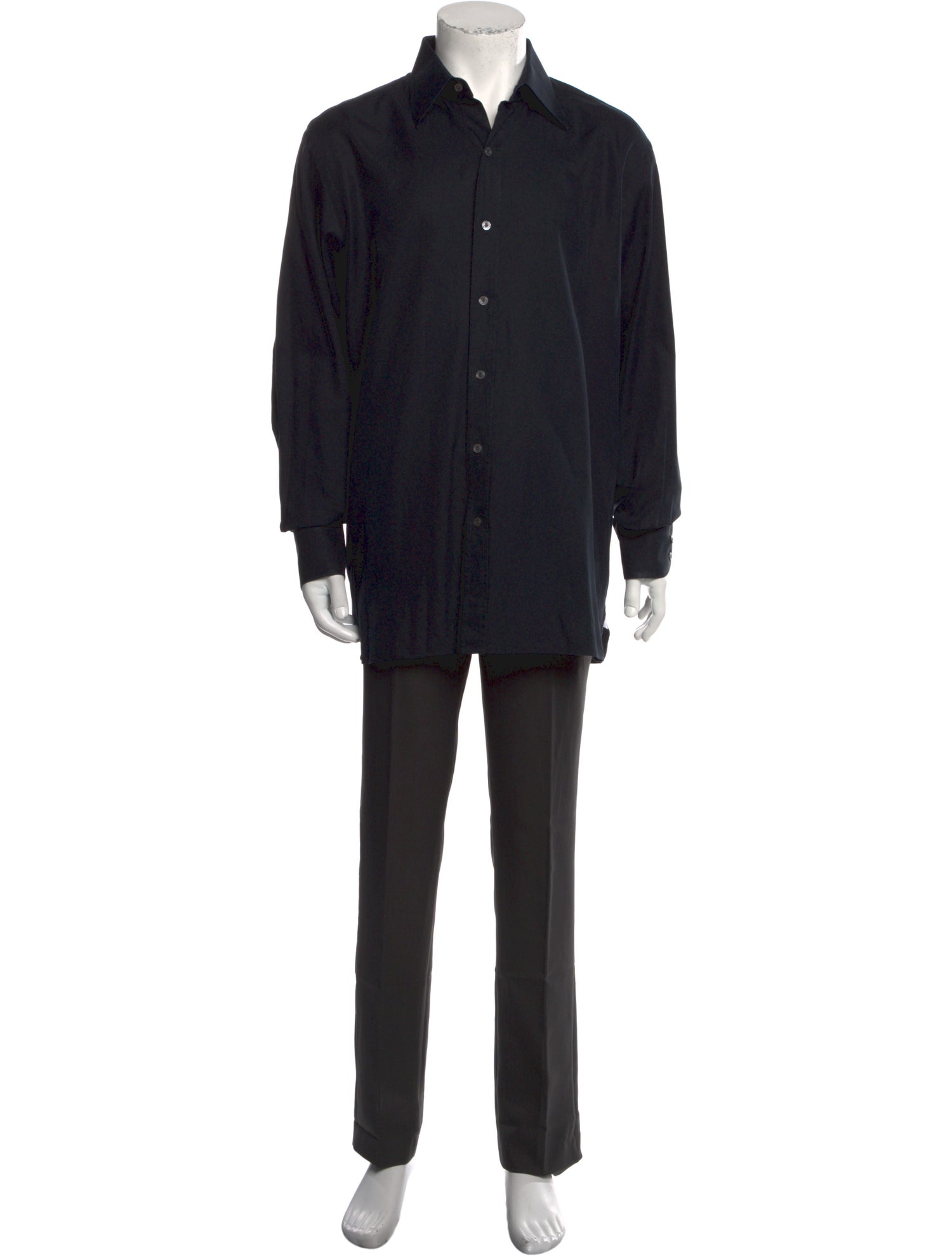 Tom Ford Long Sleeve Dress Shirt - Blue Dress Shirts, Clothing ...