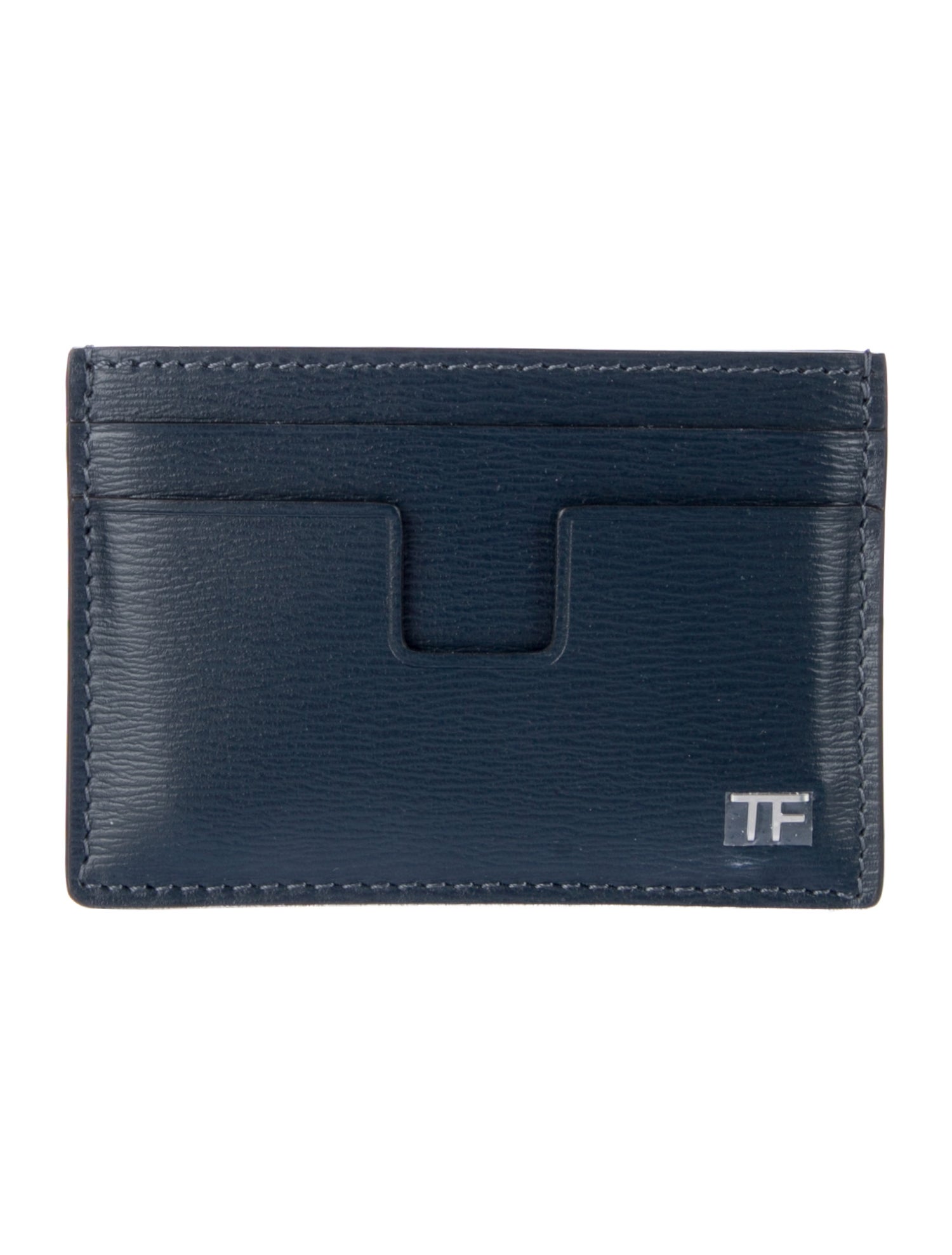 Tom Ford Leather Card Holder w/ Tags - Blue Wallets, Accessories ...