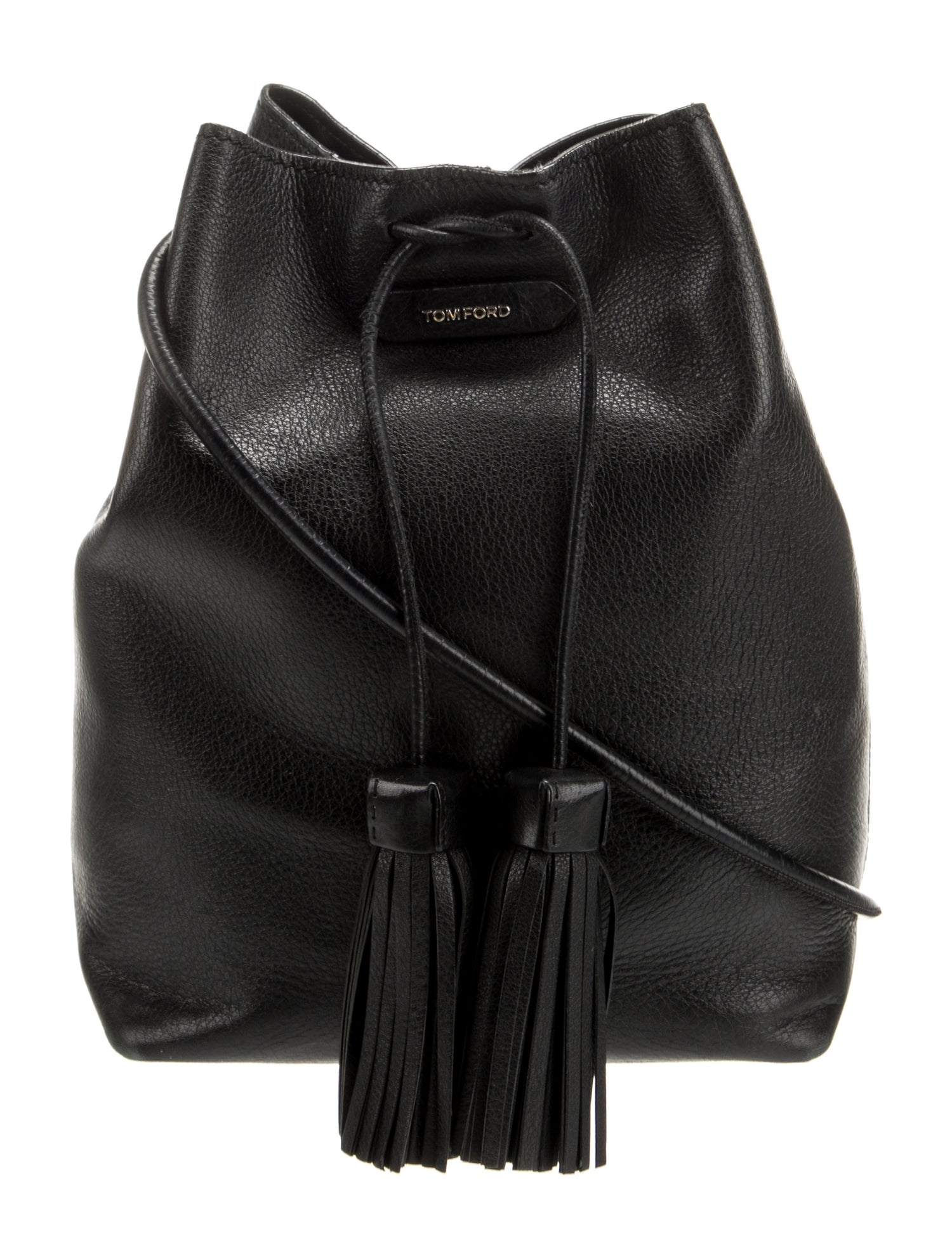 Tom Ford Leather Bucket Bag - Black Bucket Bags, Handbags - TOM172966 ...